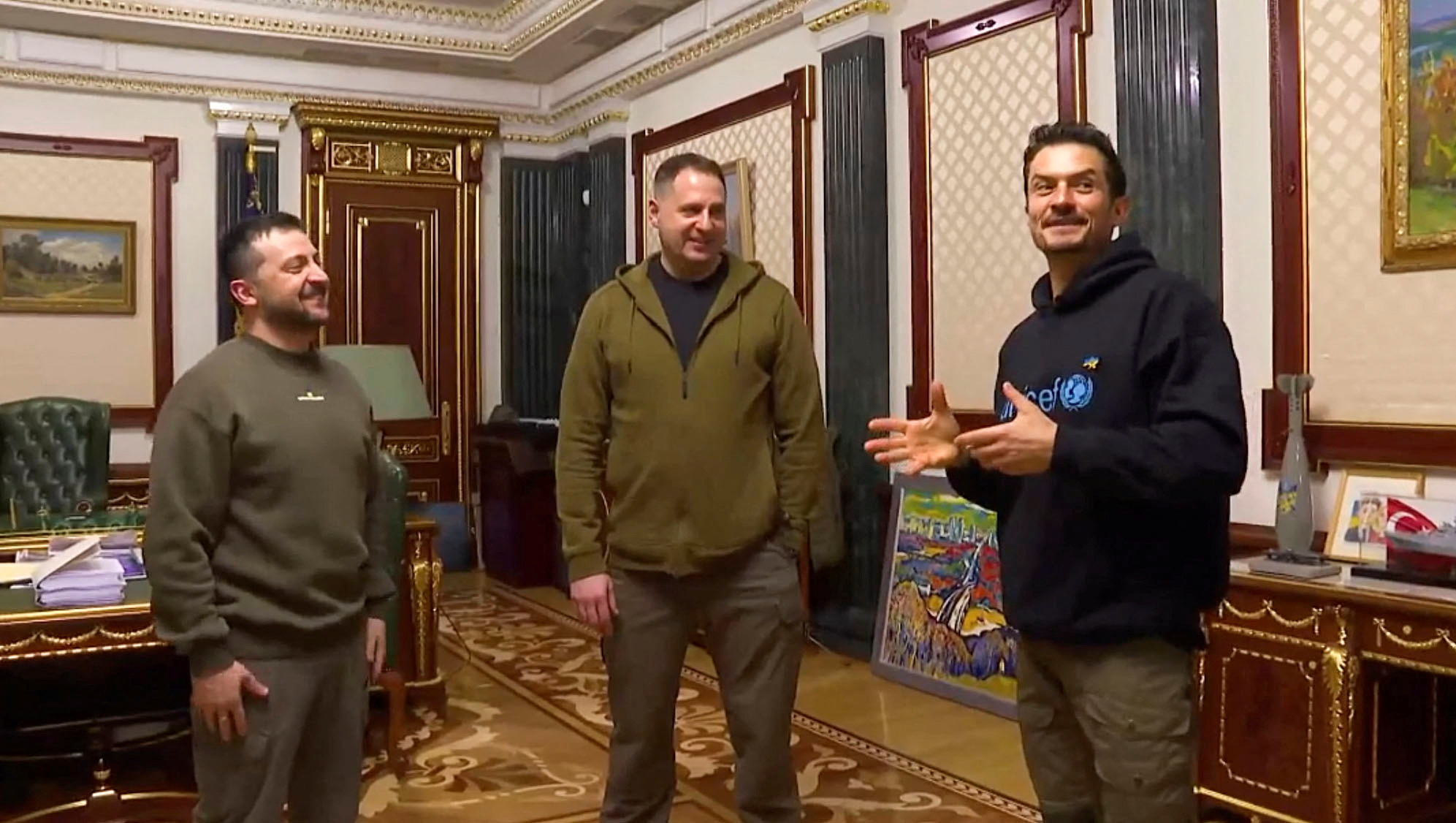 Orlando Bloom, UNICEF ambassador and actor, visits children's centre in ...