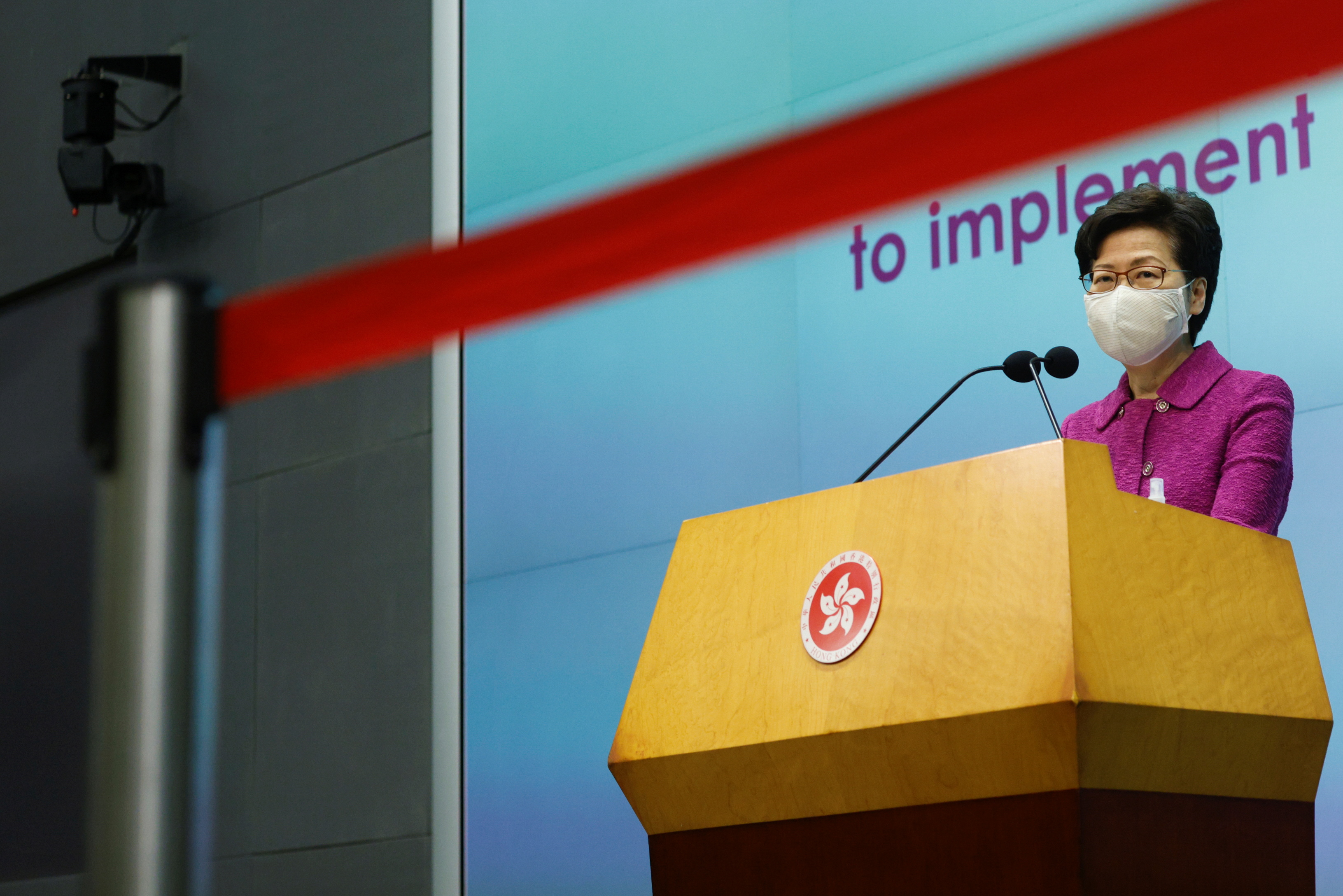 Hong Kong's Lam says electoral reforms to improve ability to self ...