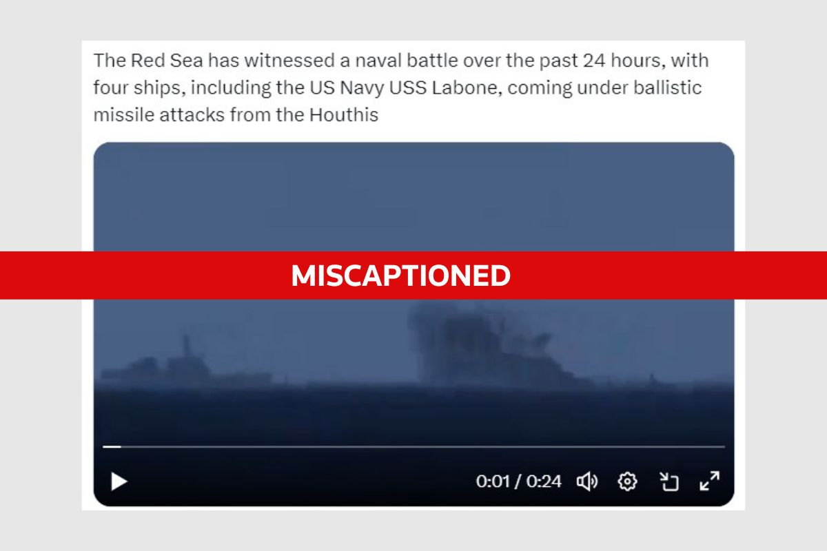 Fact Check: Video game clip shared as real footage of Red Sea attacks ...