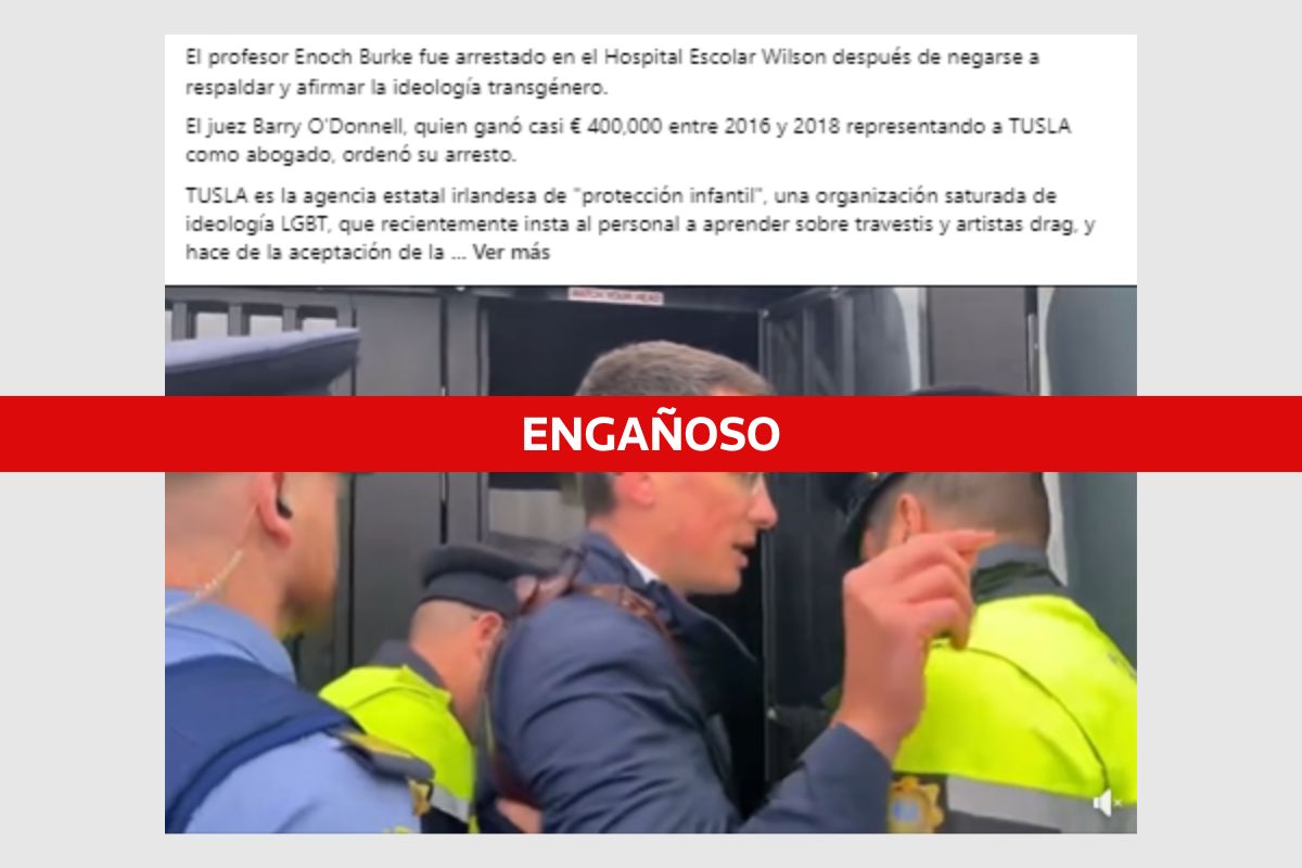 Verificación: Profesor irlandés fue arrestado por tercera vez por ...
