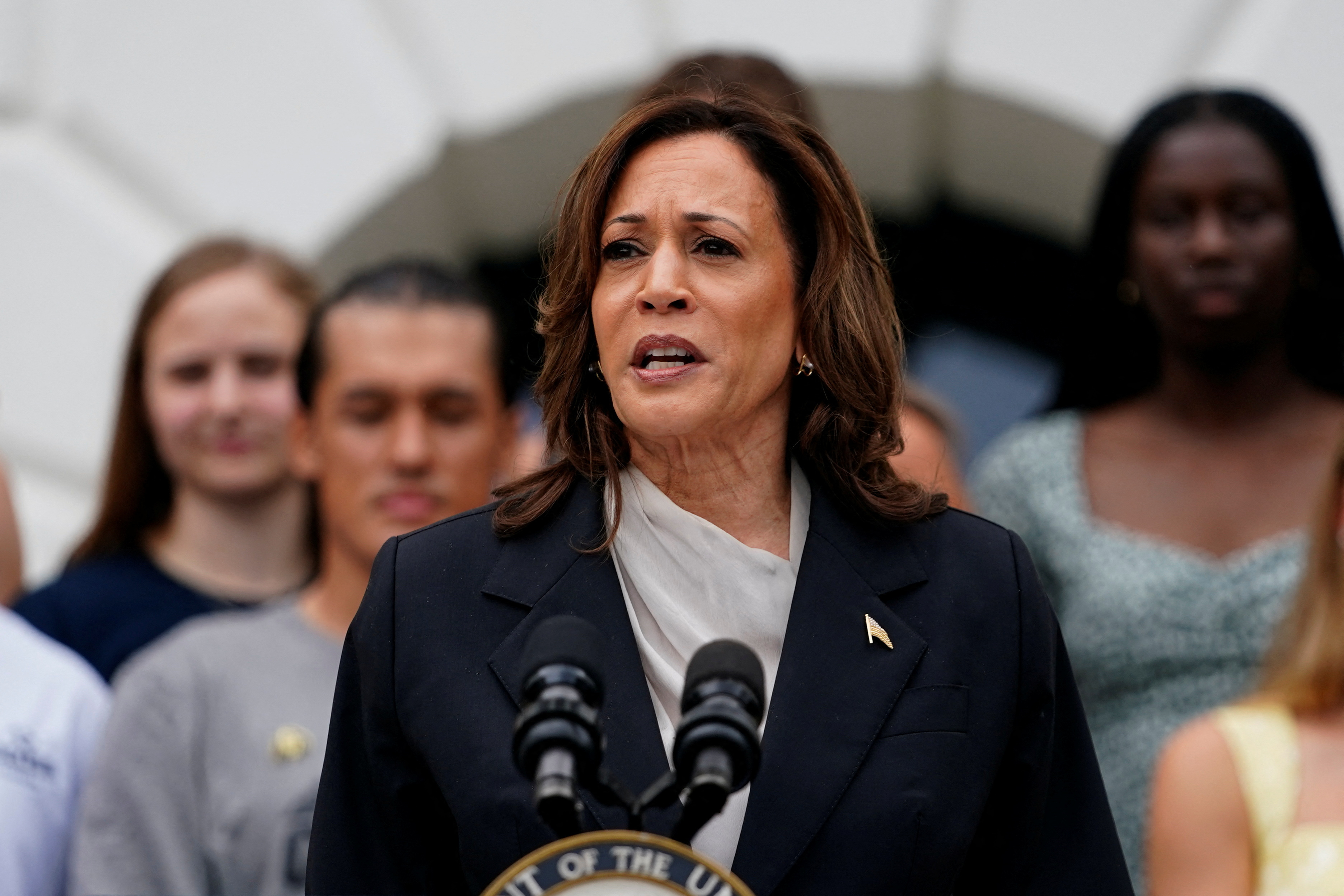 Harris secures delegates needed to become Democratic nominee for ...