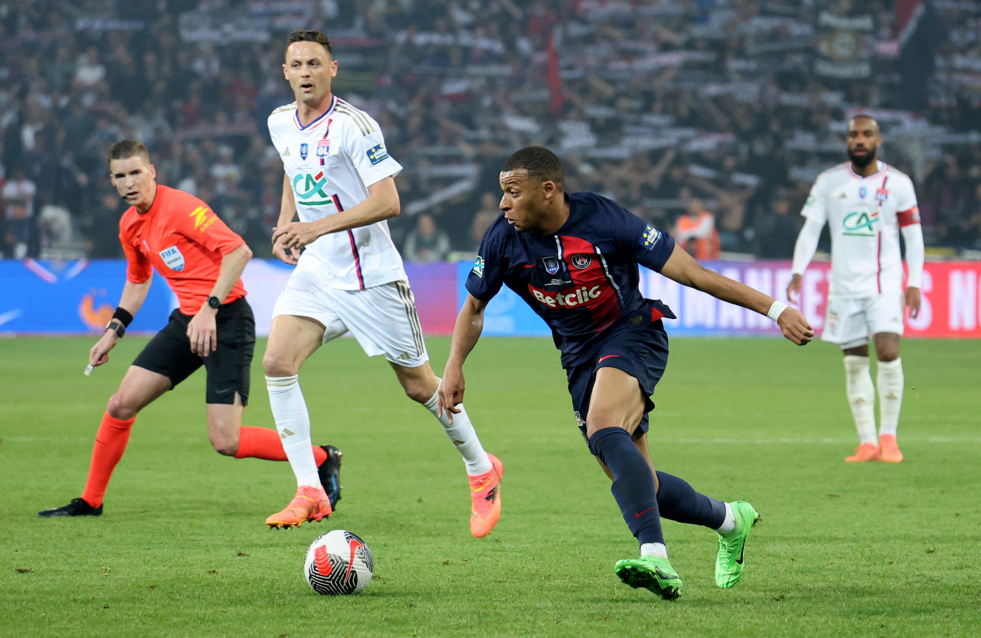 PSG beat Lyon 2-1 to win French Cup final in Mbappe's farewell appearance | Reuters