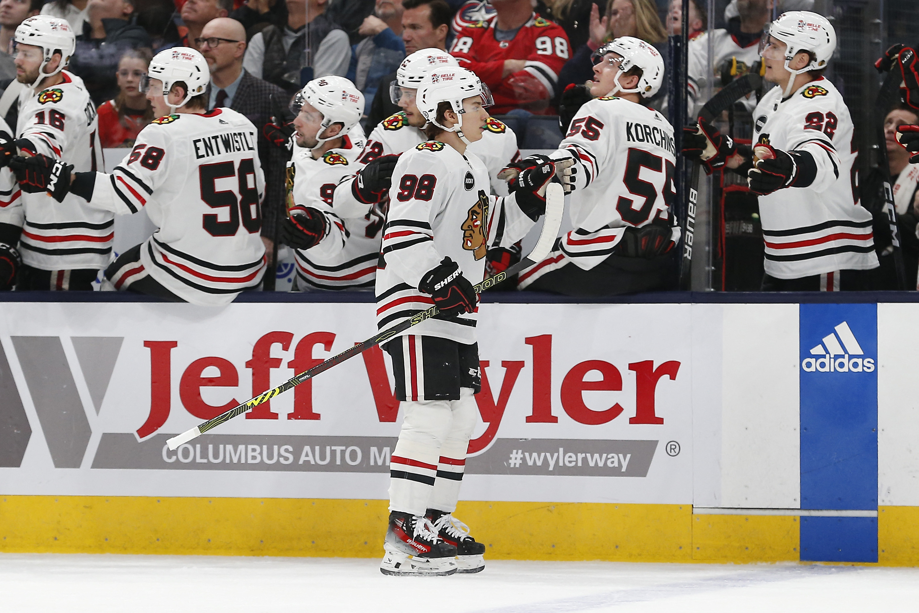 Blue Jackets pile on early, rout Blackhawks at home | Reuters