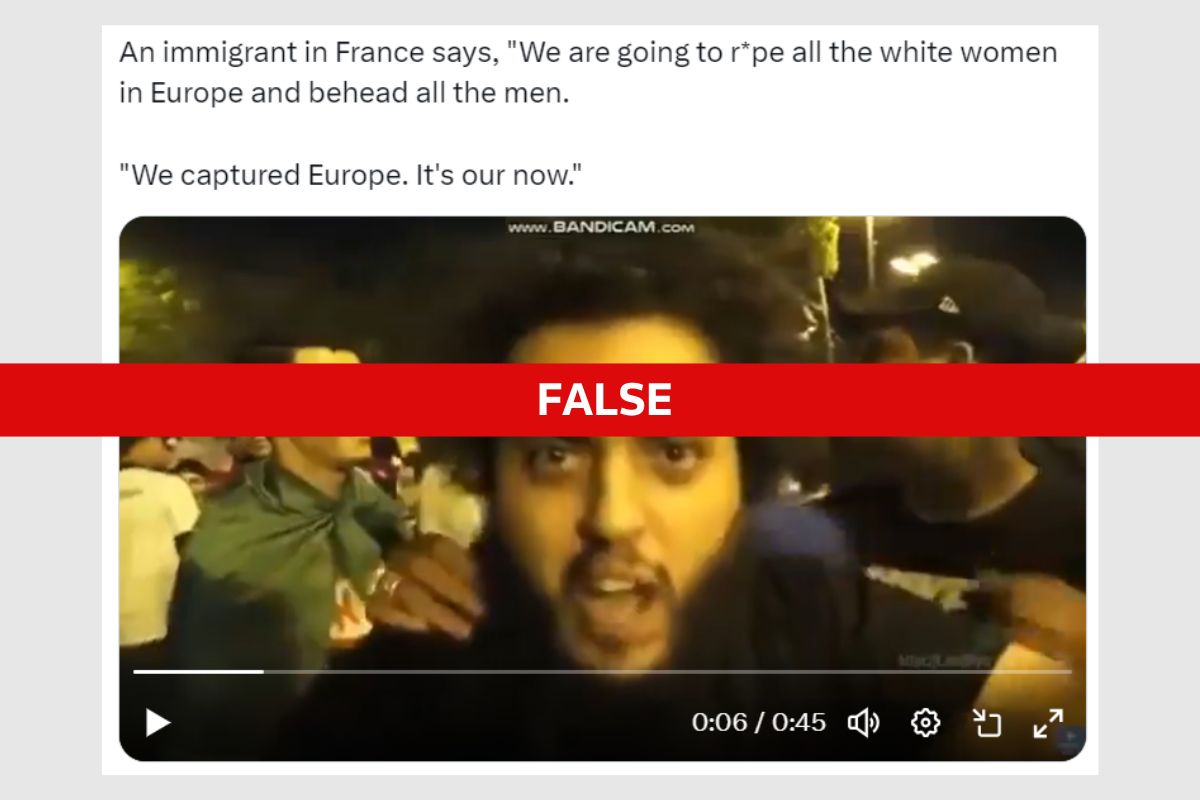 Fact Check: Video does not show immigrant in France threatening to rape white women | Reuters
