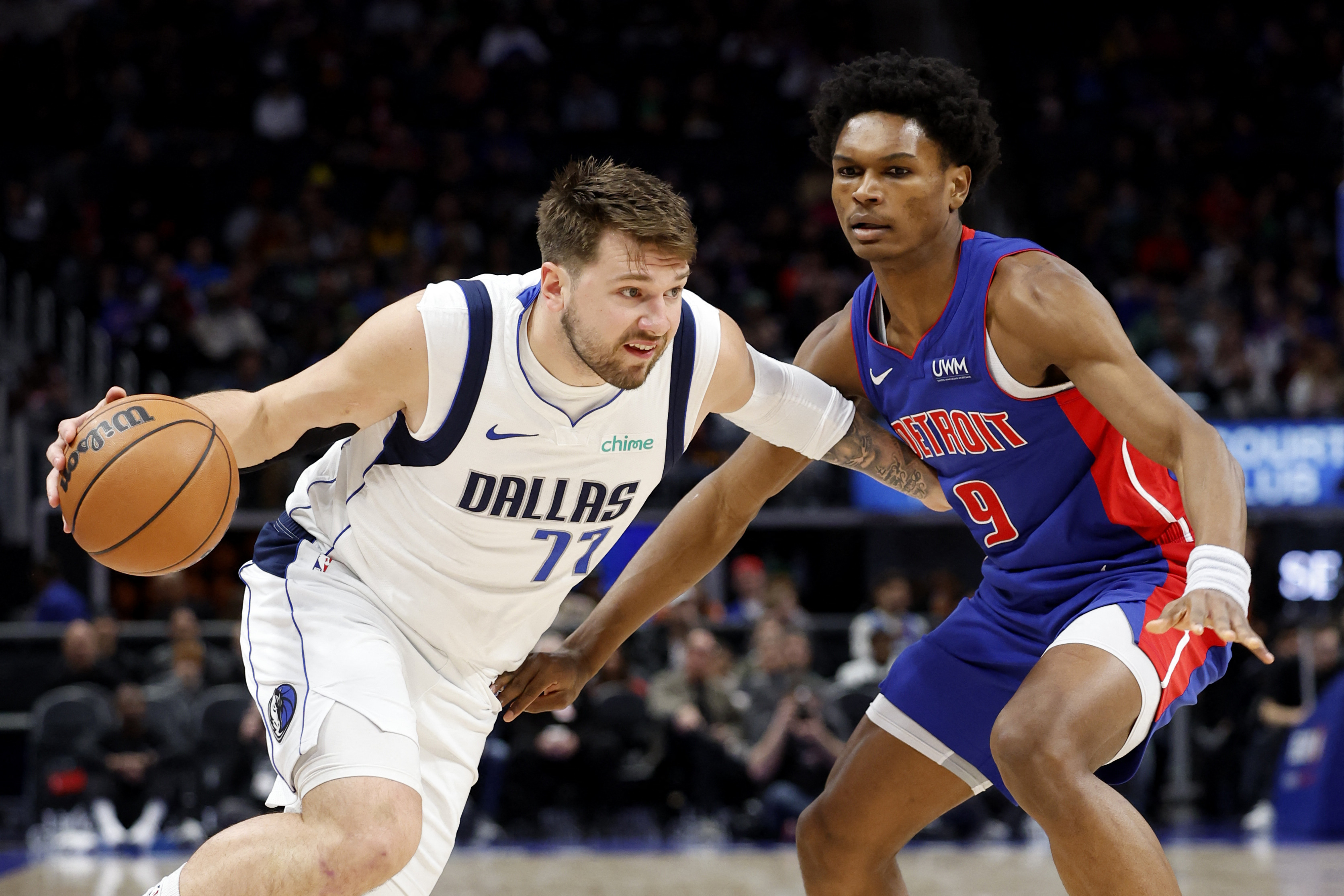 Luka Doncic sets triple-double mark as Mavs top Pistons | Reuters