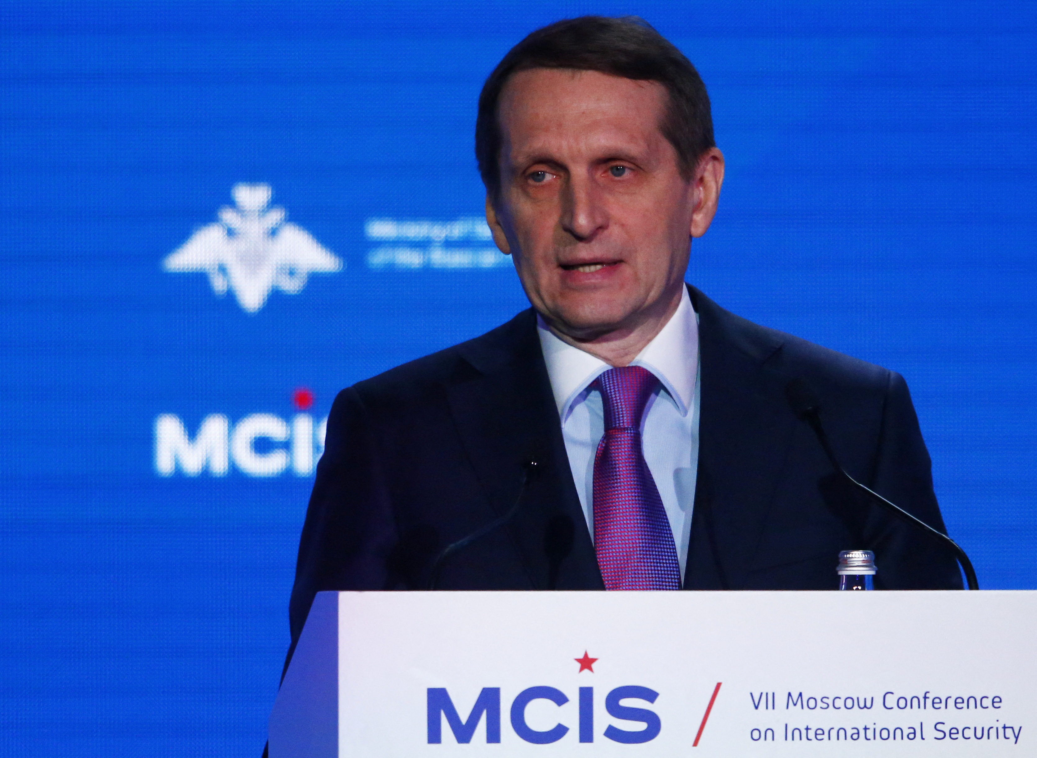 Russian spy chief tells 'meddling West' to go to the devil, forecasts ...