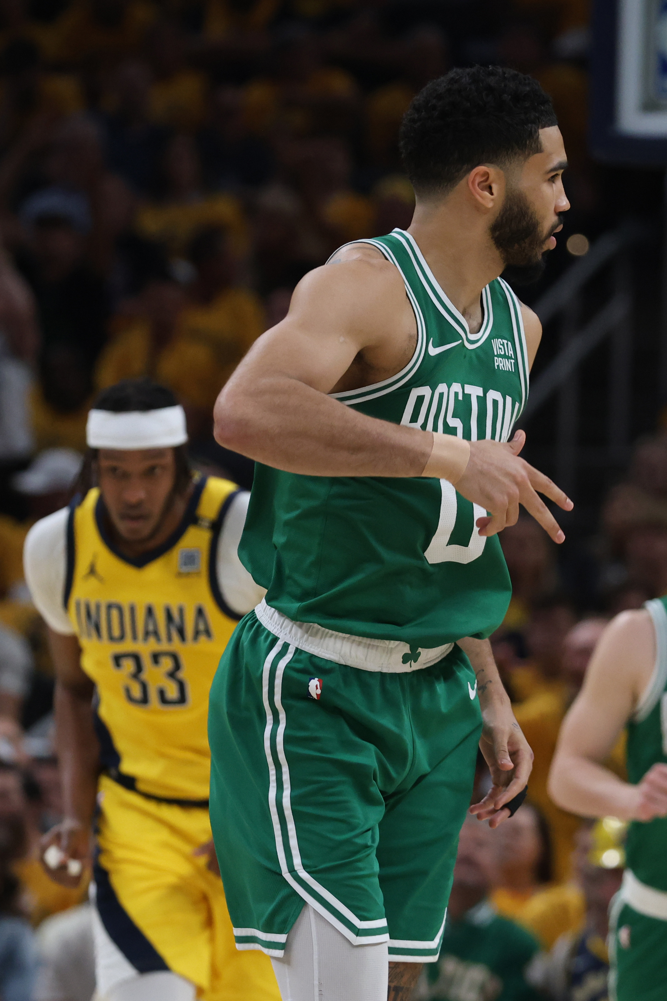 Celtics surge late vs. Pacers, take 3-0 lead in East finals | Reuters