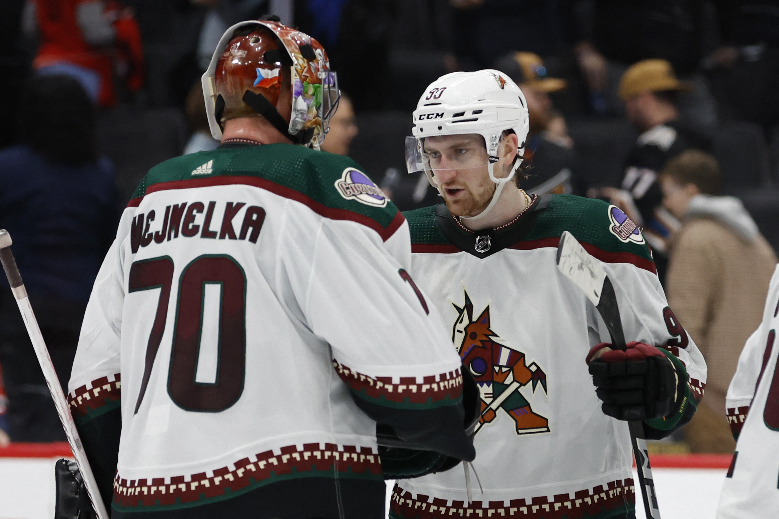 Coyotes breeze past Caps for second straight win after 14-game slide ...