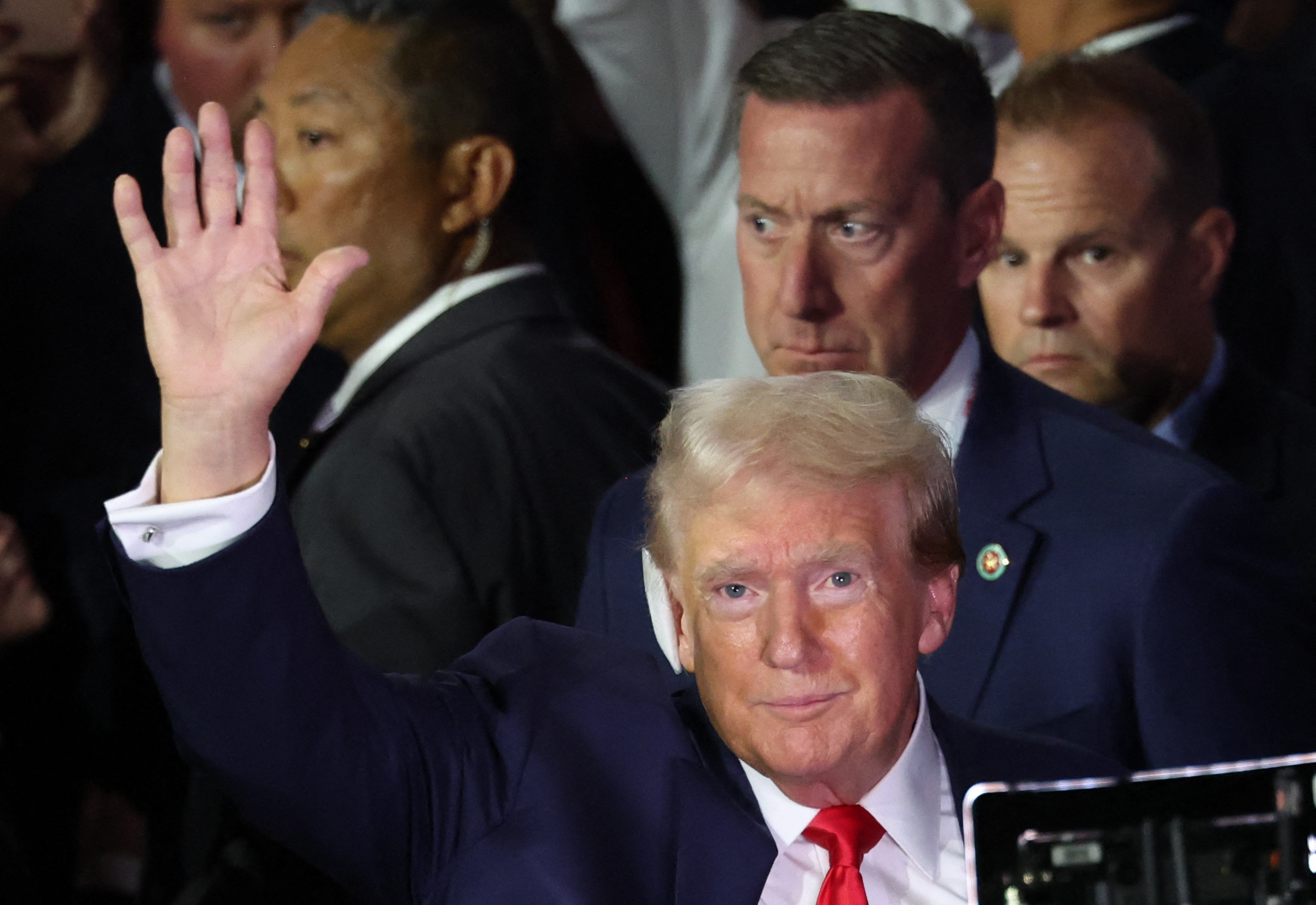 Trump appears at Republican National Convention with bandage on his ear ...