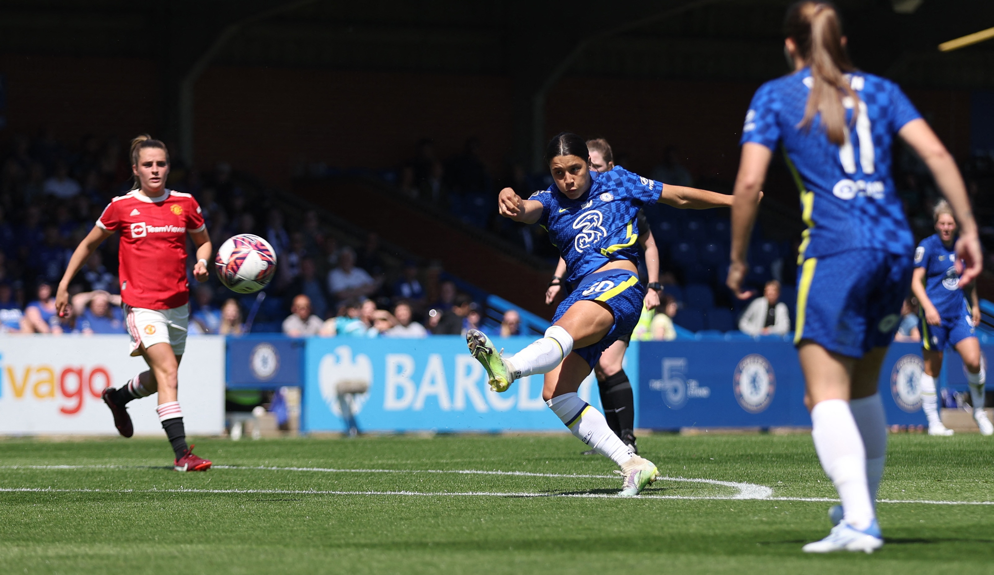 Chelsea crowned WSL champions as Kerr shines in win over Man United ...