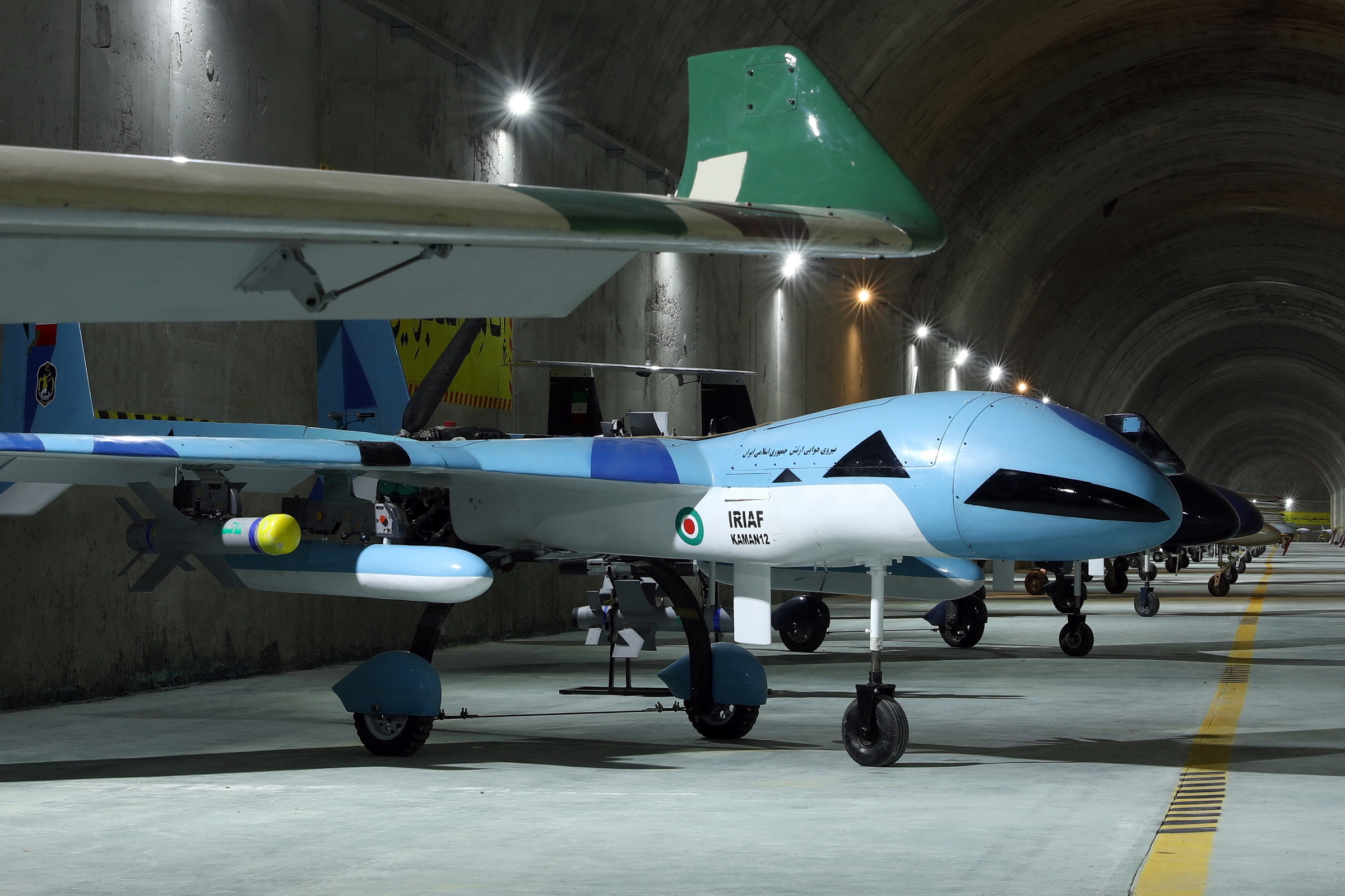 Iran Shows Off Underground Drone Base But Not Its Location State