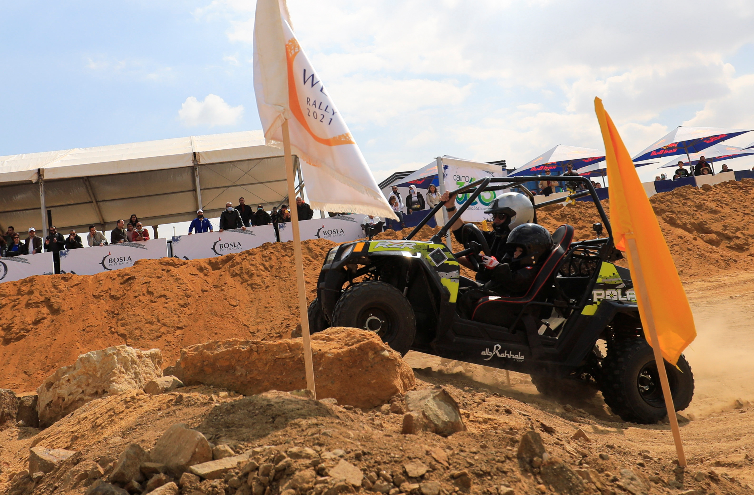 Five-year-old Egyptian rally driver's son takes the wheel | Reuters