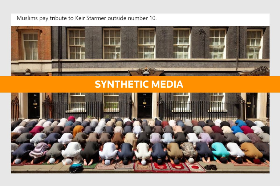 Fact Check: Inauthentic image shared of Muslims praying on Downing ...