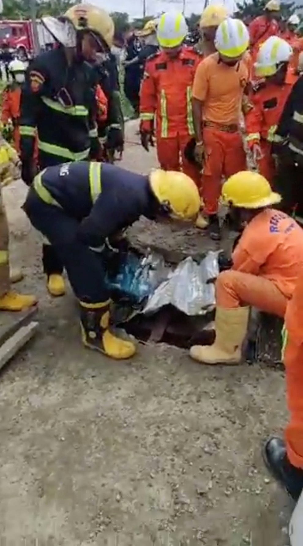 One dead, Myanmar firefighters rescue 3, after construction site ...