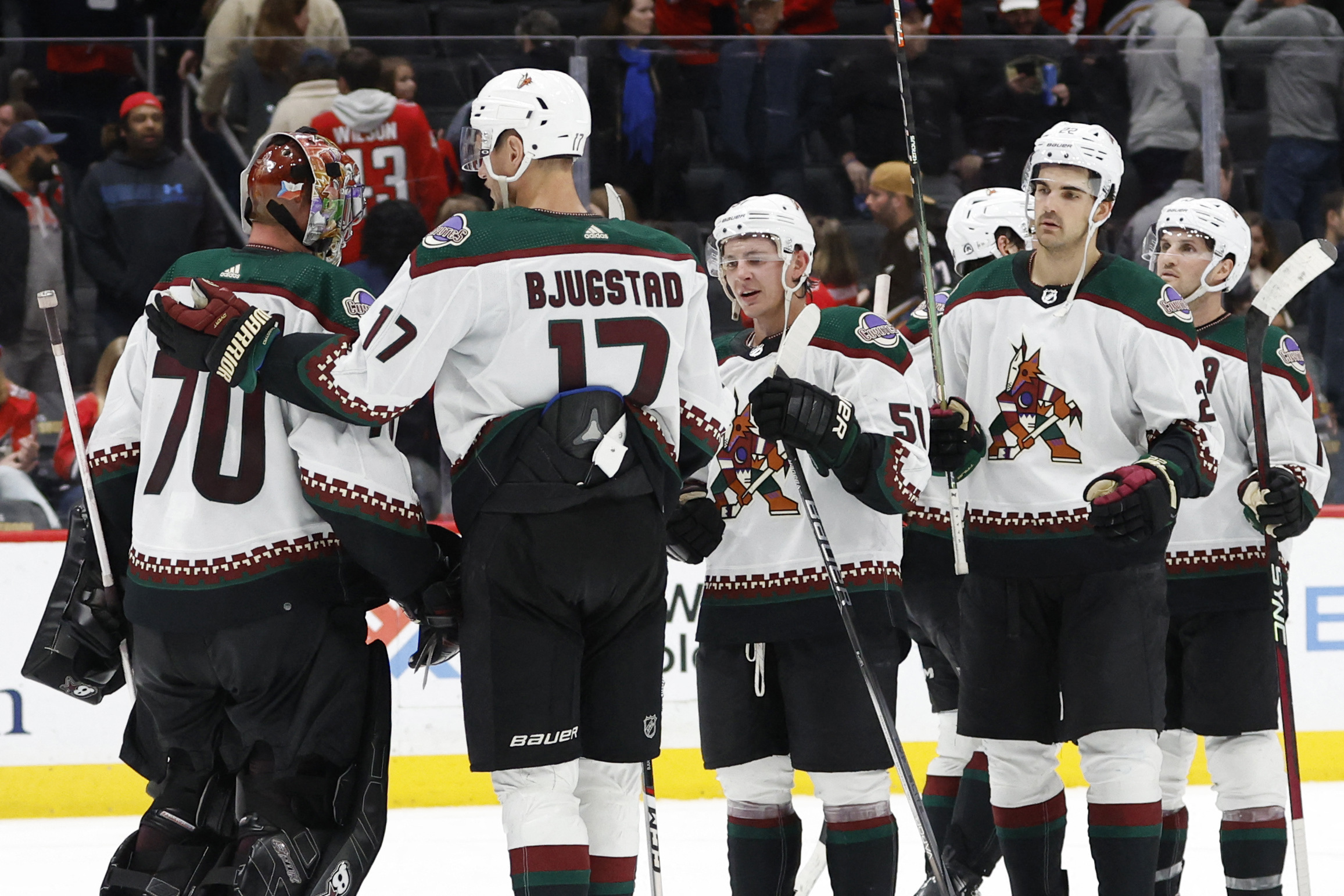 Coyotes breeze past Caps for second straight win after 14-game slide ...