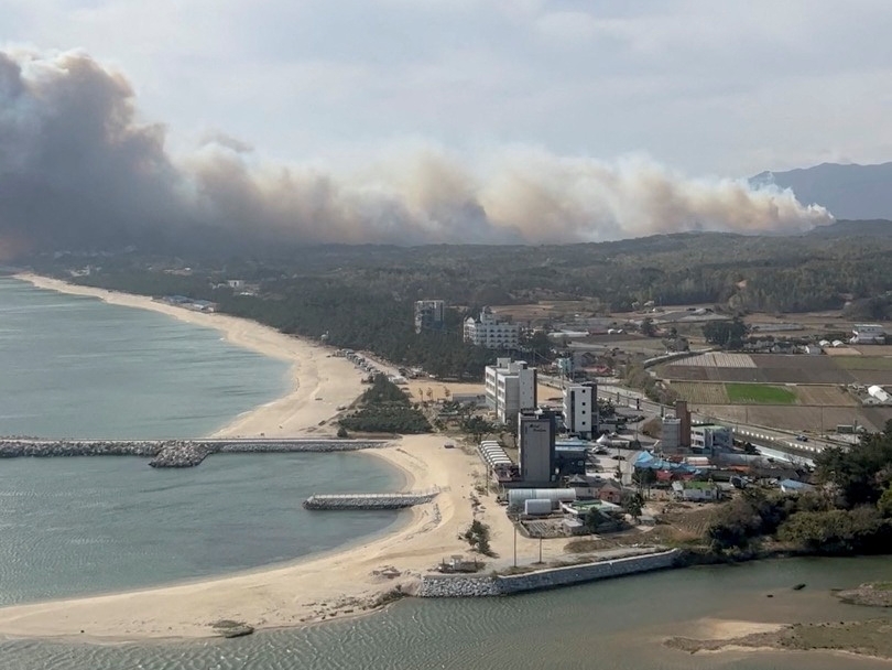 South Korea wildfire forces 500 residents to evacuate, rain helps fight ...