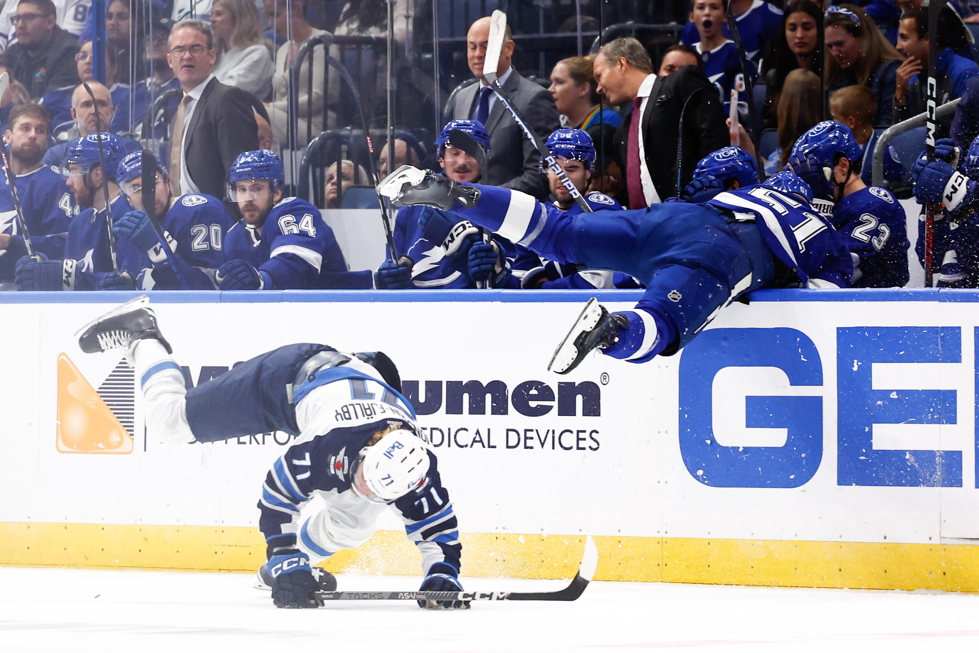 Adam Lowry leads Jets past Lightning in overtime | Reuters