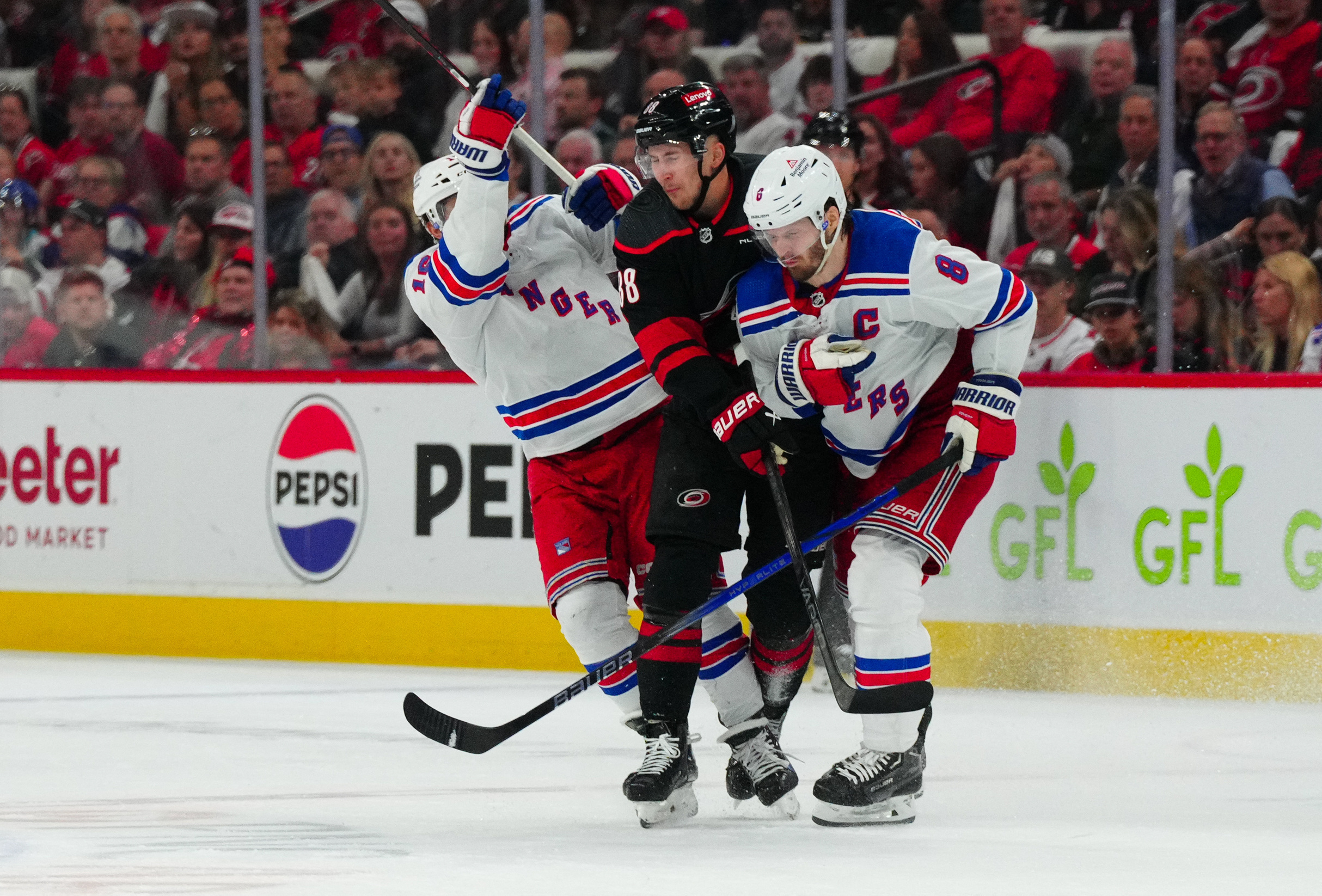 Chris Kreider's hat trick sends Rangers to clincher over Hurricanes ...