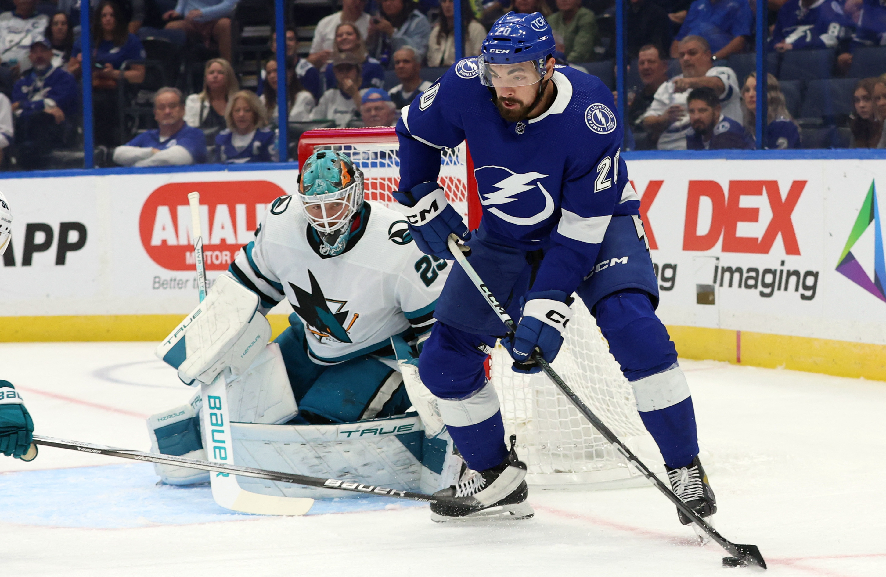 Lightning's second straight shutout keeps Sharks winless | Reuters