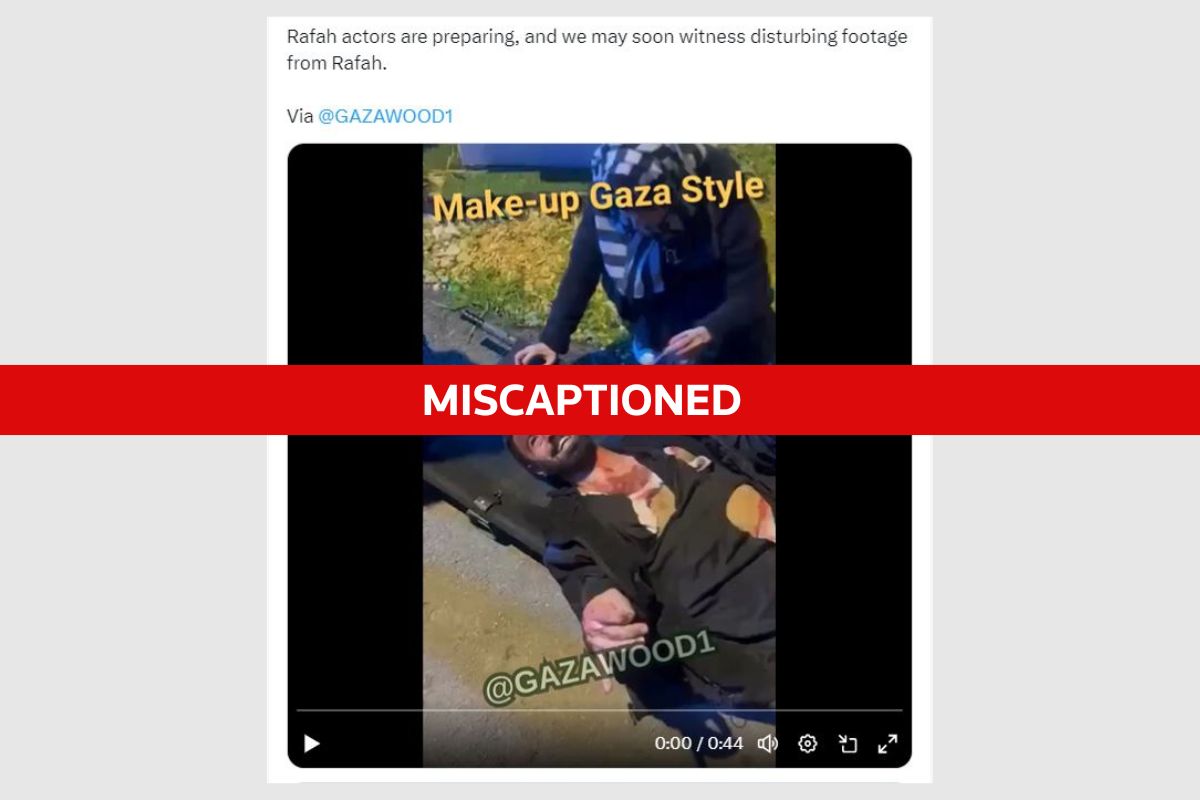 Fact Check: Behind-the-scenes makeup footage unrelated to 2024 Rafah ...