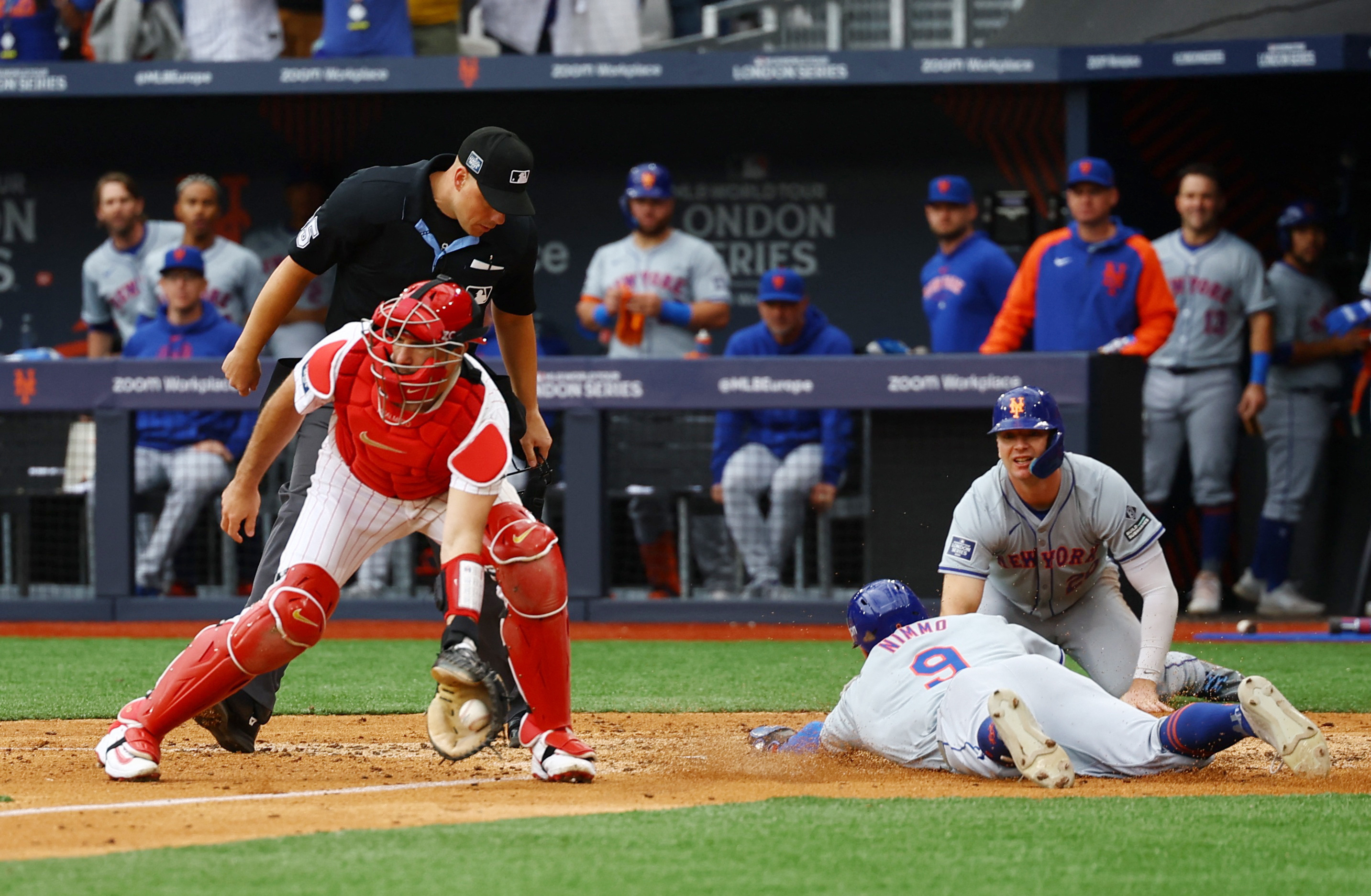 Mets rally late to beat Phillies, split London series | Reuters