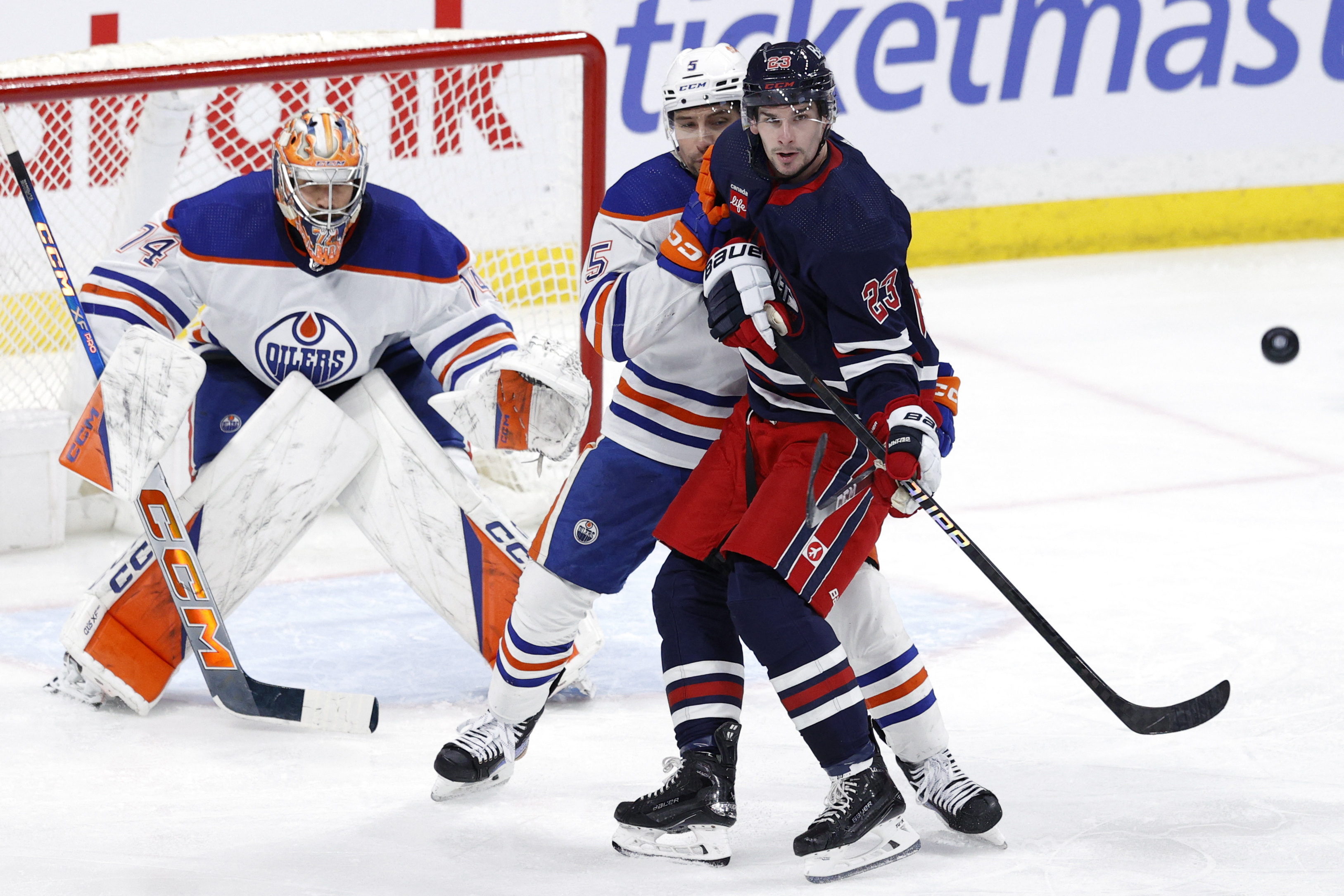 Zach Hyman's 200th career goal lifts Oilers over Jets in OT | Reuters