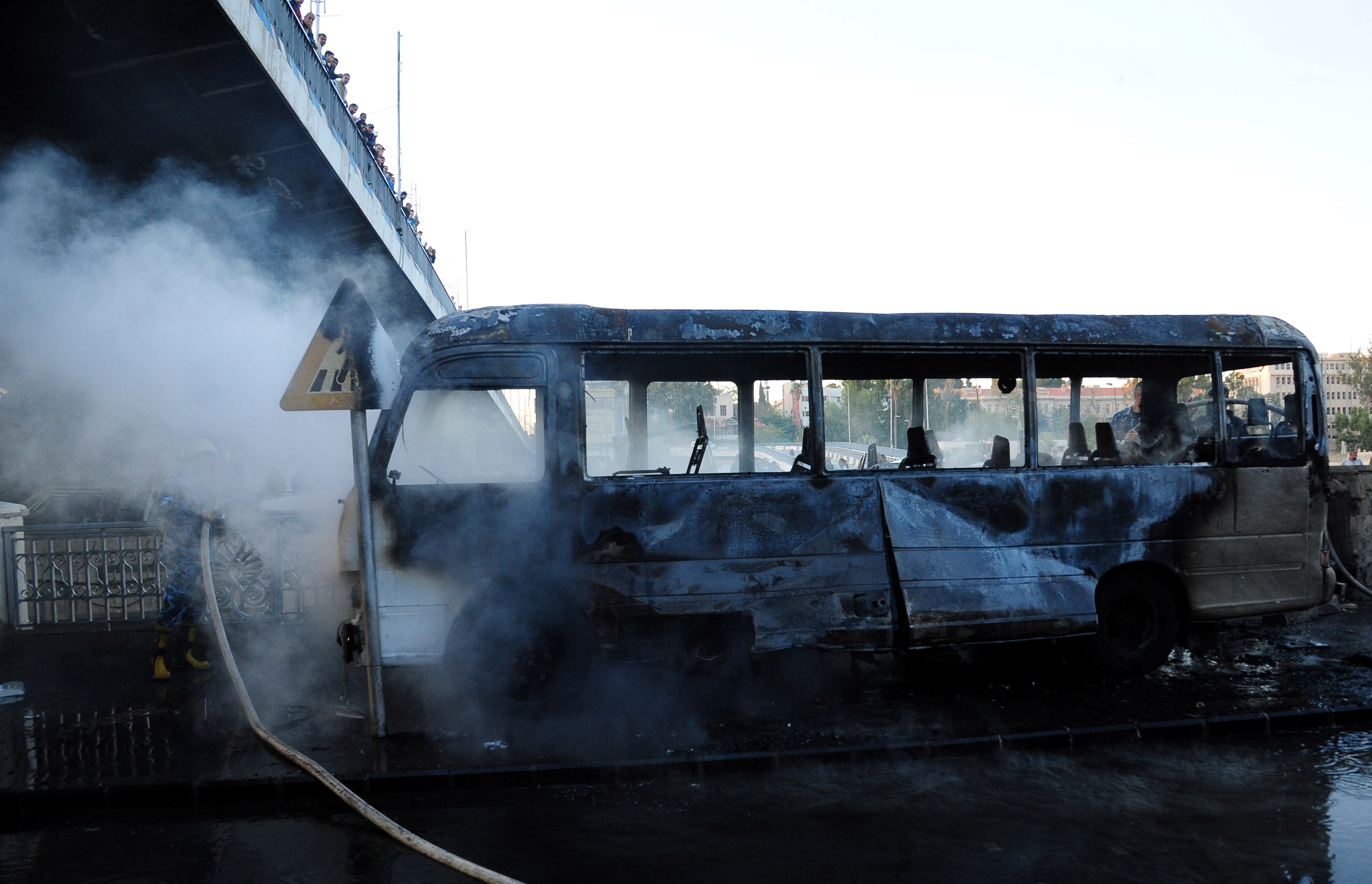 Damascus bomb kills 14, then army shells fall on rebel area killing 12 ...