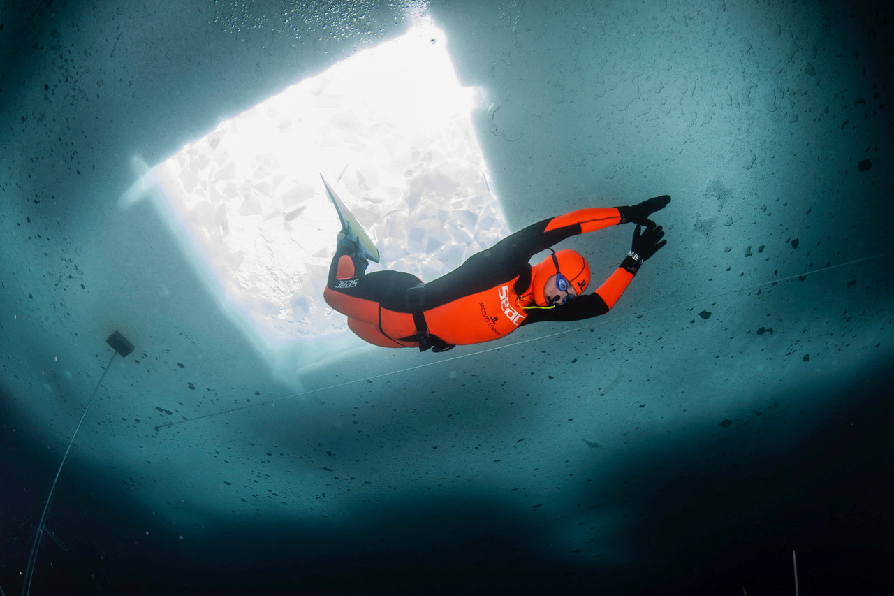 Cafolla reclaims apnea ice diving world record in just 36 hours | Reuters