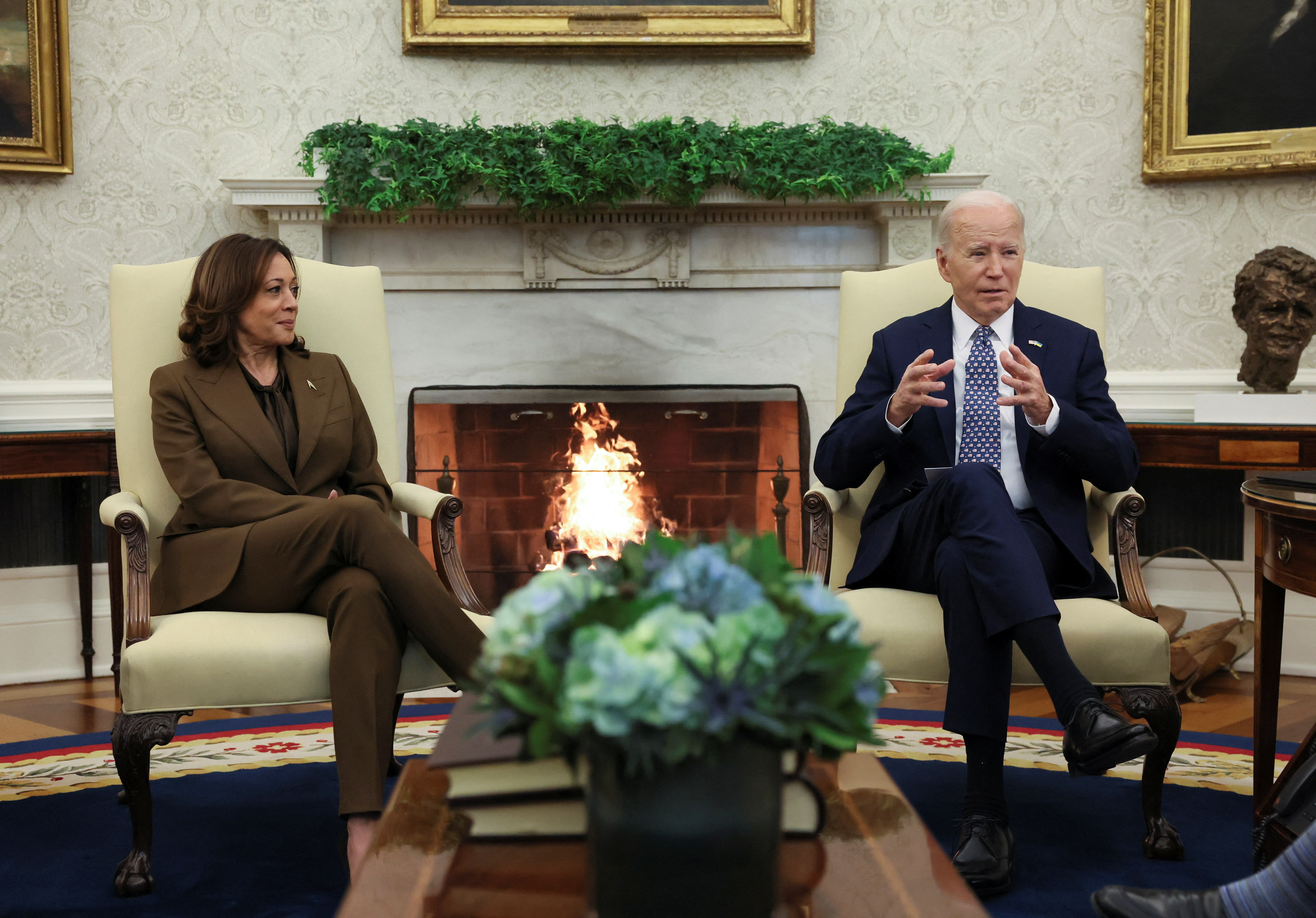 US VP Harris says she, Biden are 'aligned' on Israel policy | Reuters