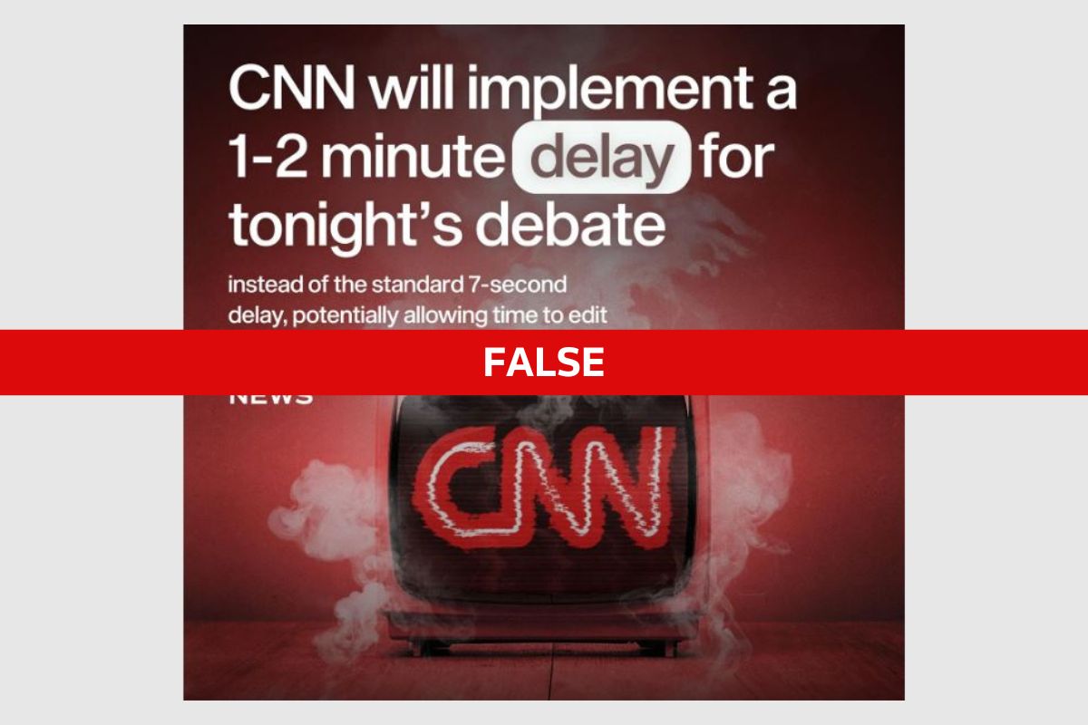 Fact Check: CNN presidential debate was not delayed by minutes ...