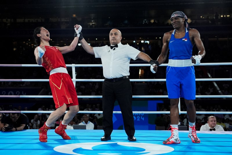China's Li wins women's middleweight gold at Paris Games | Reuters