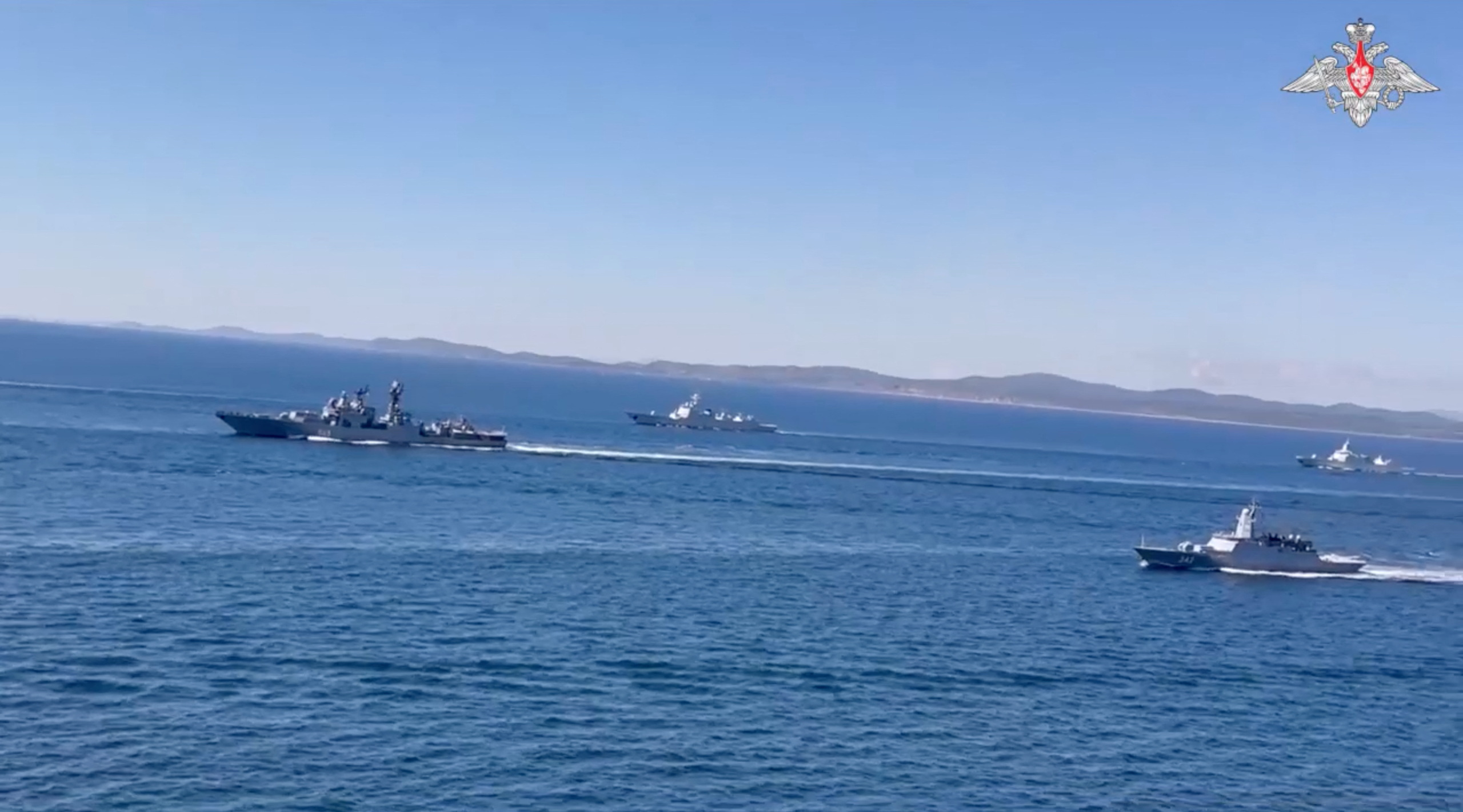 Russian and Chinese warships practice missile firing at Ocean-2024, RIA ...