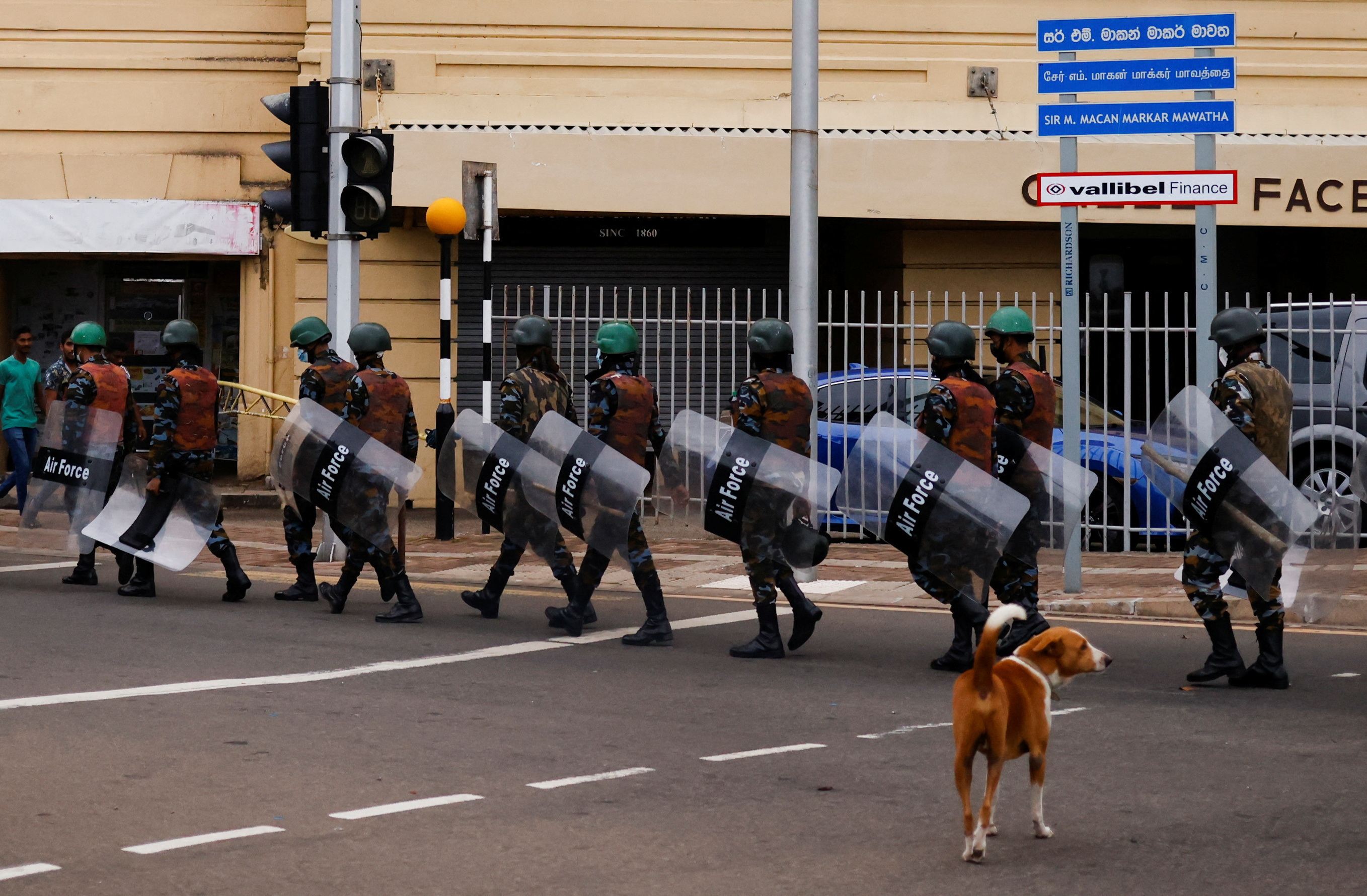 Sri Lankan security forces raid protest camp as new leaders sworn in ...