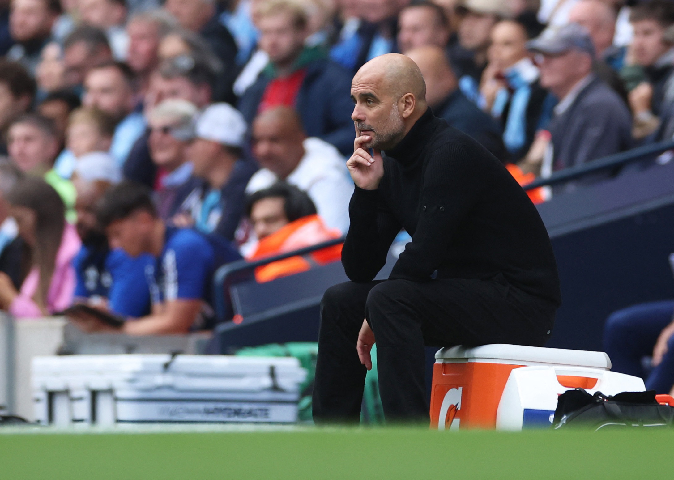 Guardiola praises Man City's resilience as Rodri sees red | Reuters