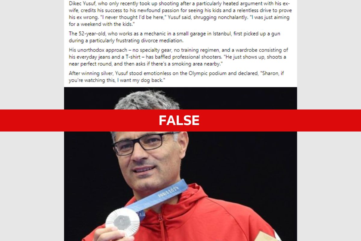 Fact Check Story About Turkish Shooter Yusuf Dikec Stems From Satire