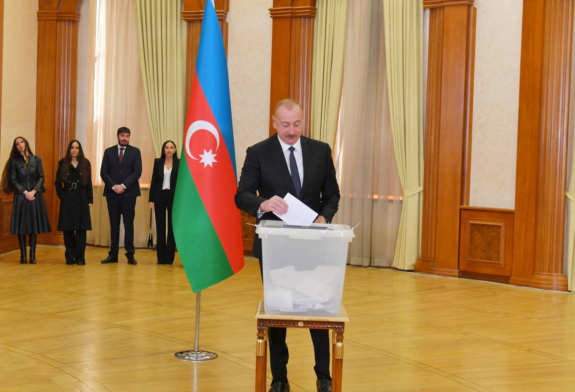 Azerbaijan President Aliyev heads for landslide re-election win ...