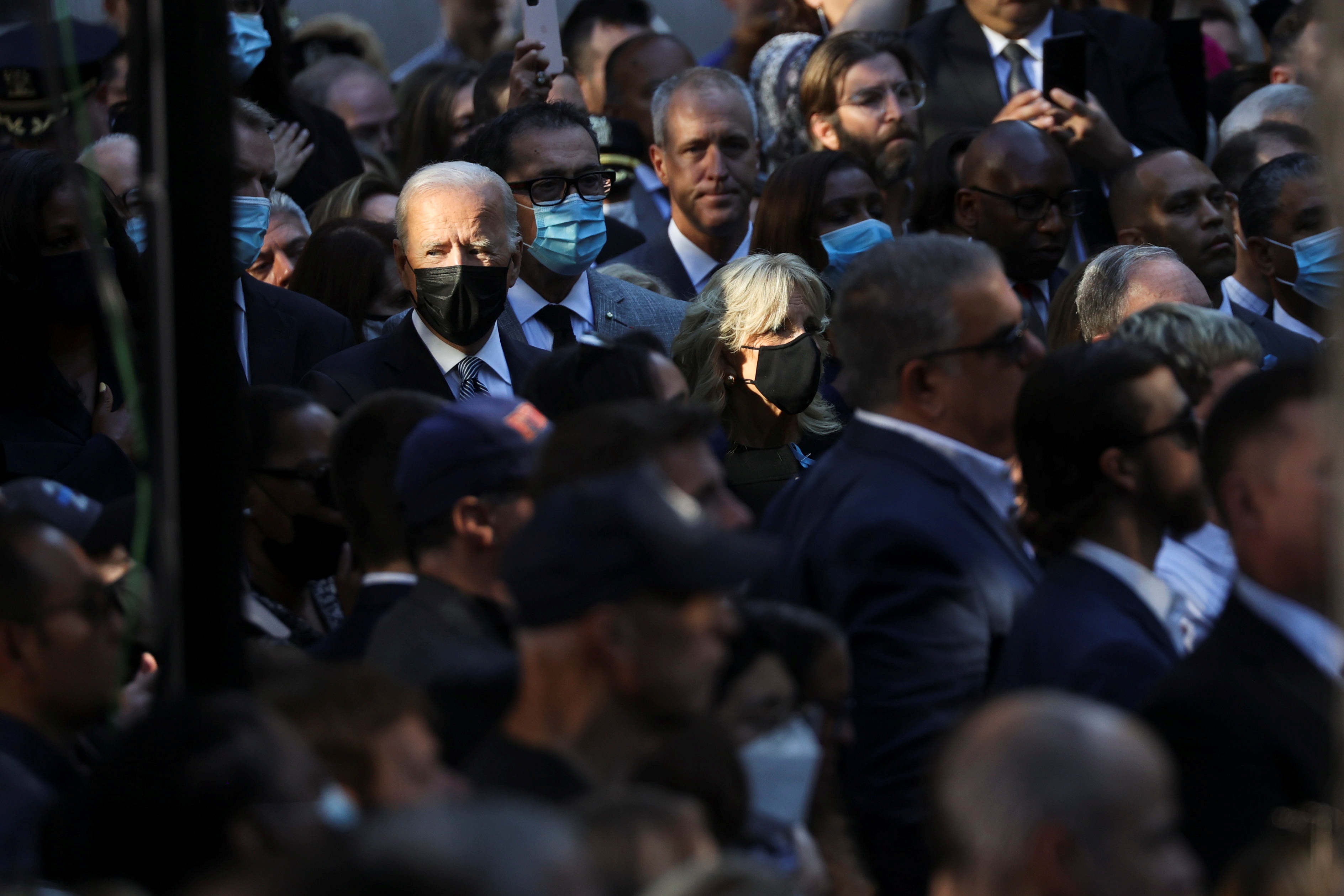 Biden visits all three attack sites on 20th anniversary of 9/11 | Reuters