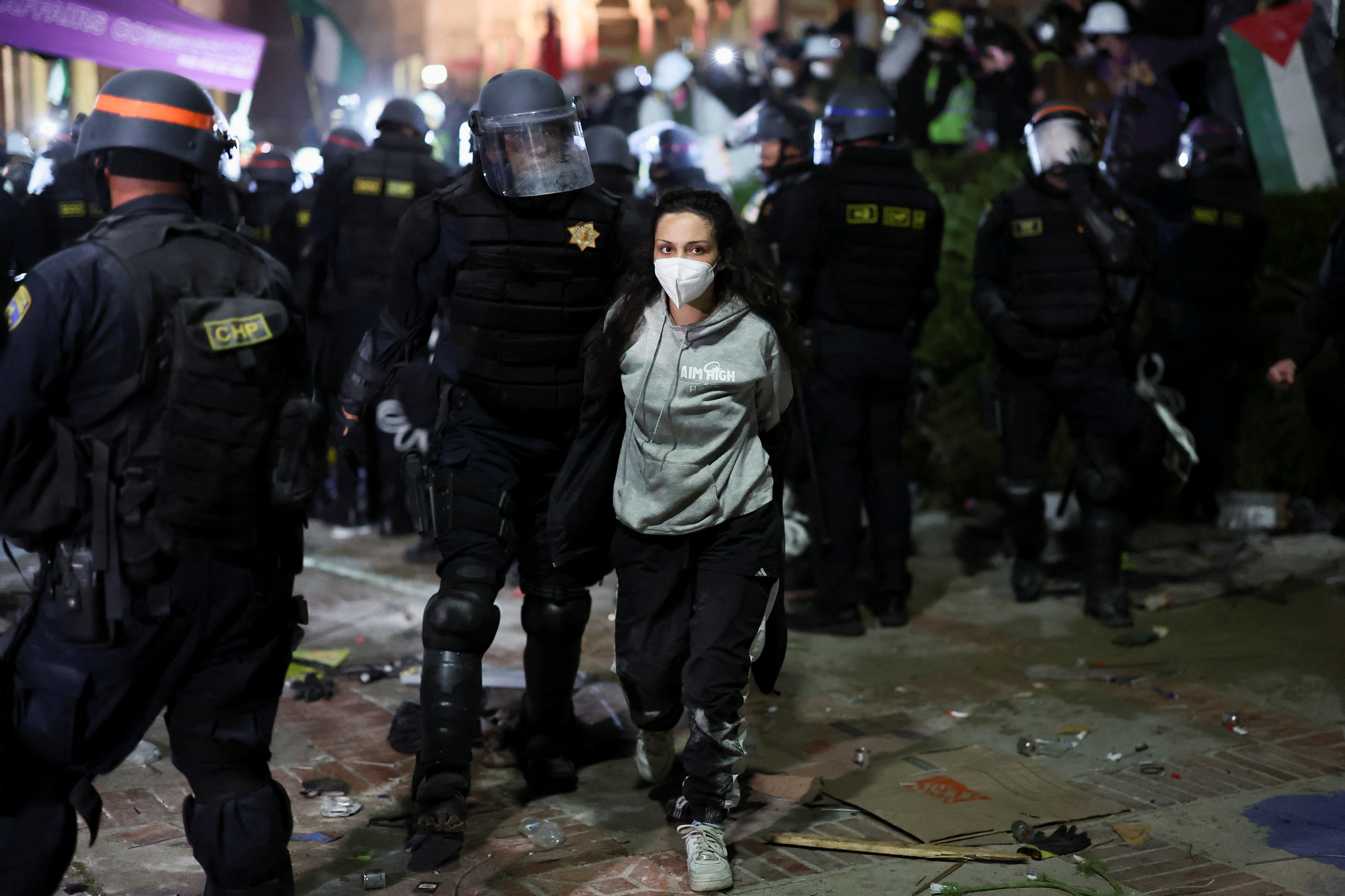 In pictures: Police storm UCLA protest encampment - May 2, 2024 | Reuters