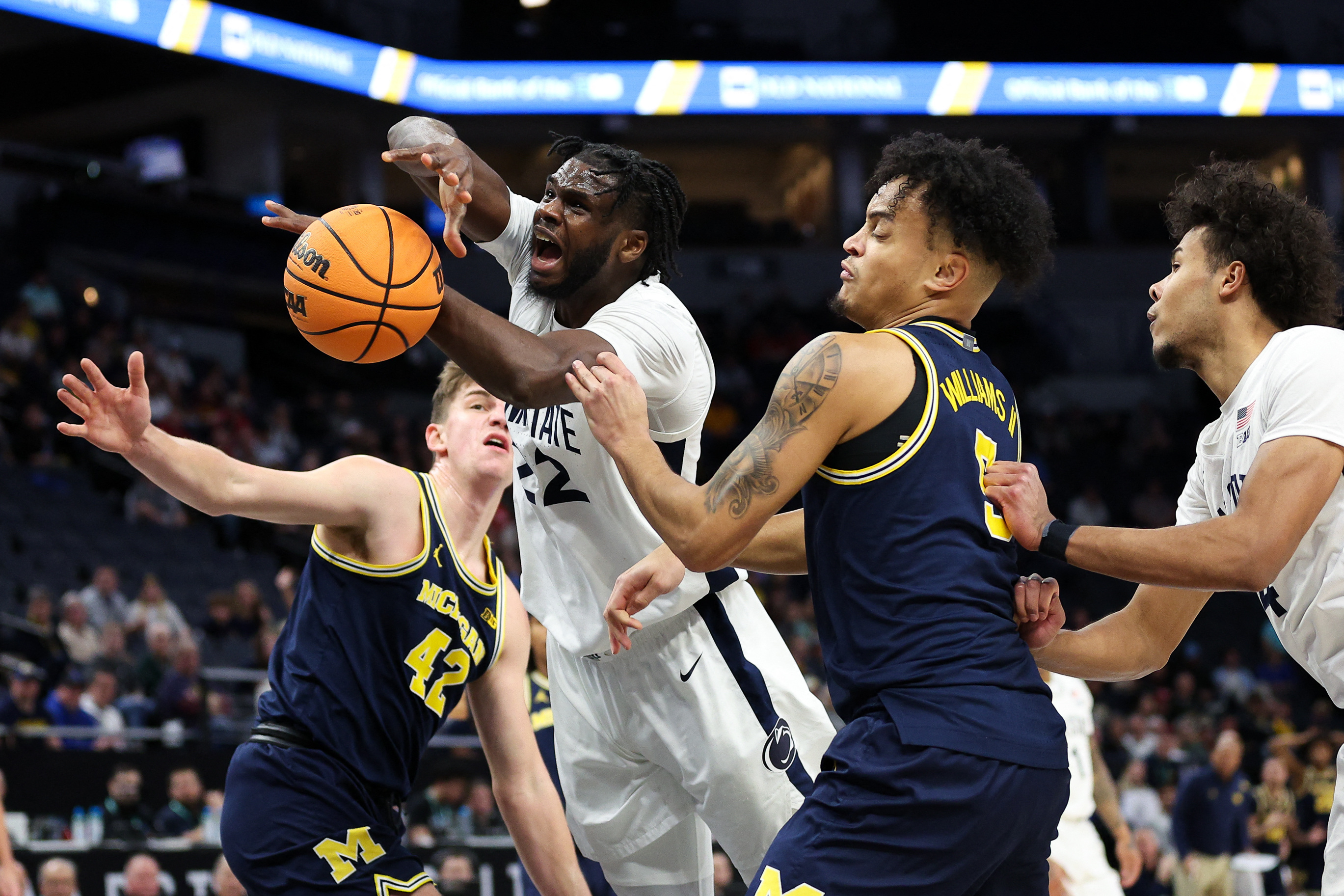 Penn State rolls Michigan in Big Ten tourney opener | Reuters