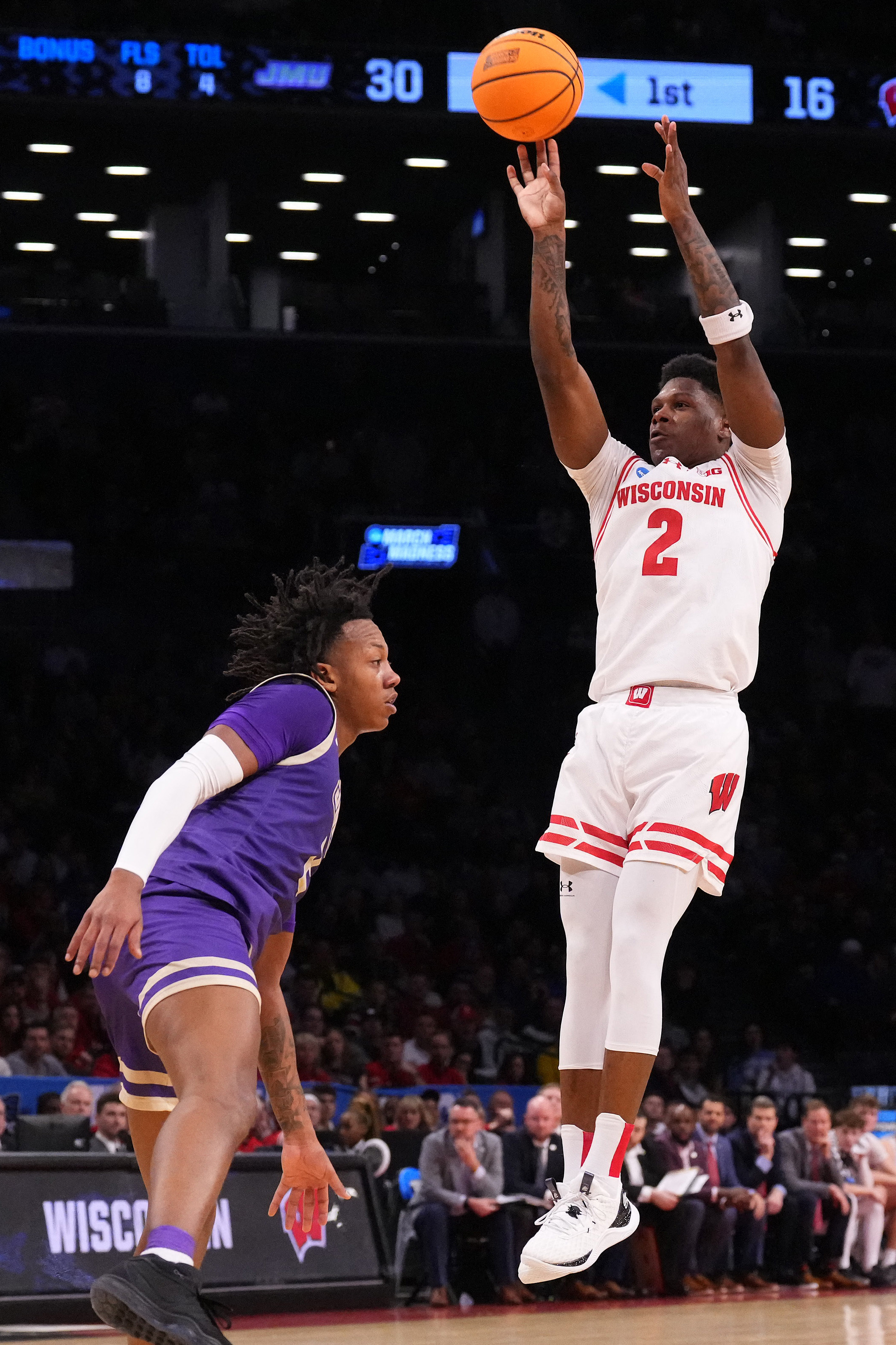 James Madison leads wire to wire in upset of Wisconsin | Reuters