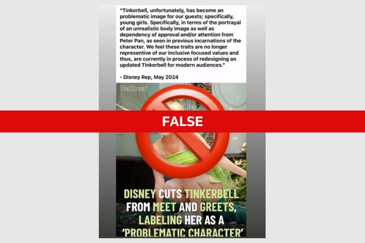 Fact Check: Disney has not removed Tinker Bell from its parks | Reuters