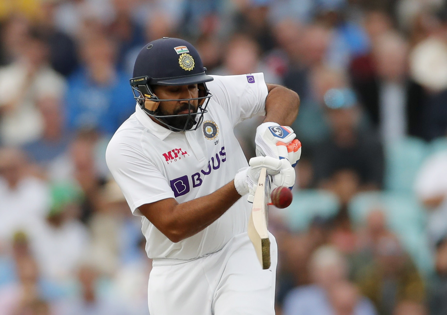 Rohit hits century as India take control of Oval test | Reuters