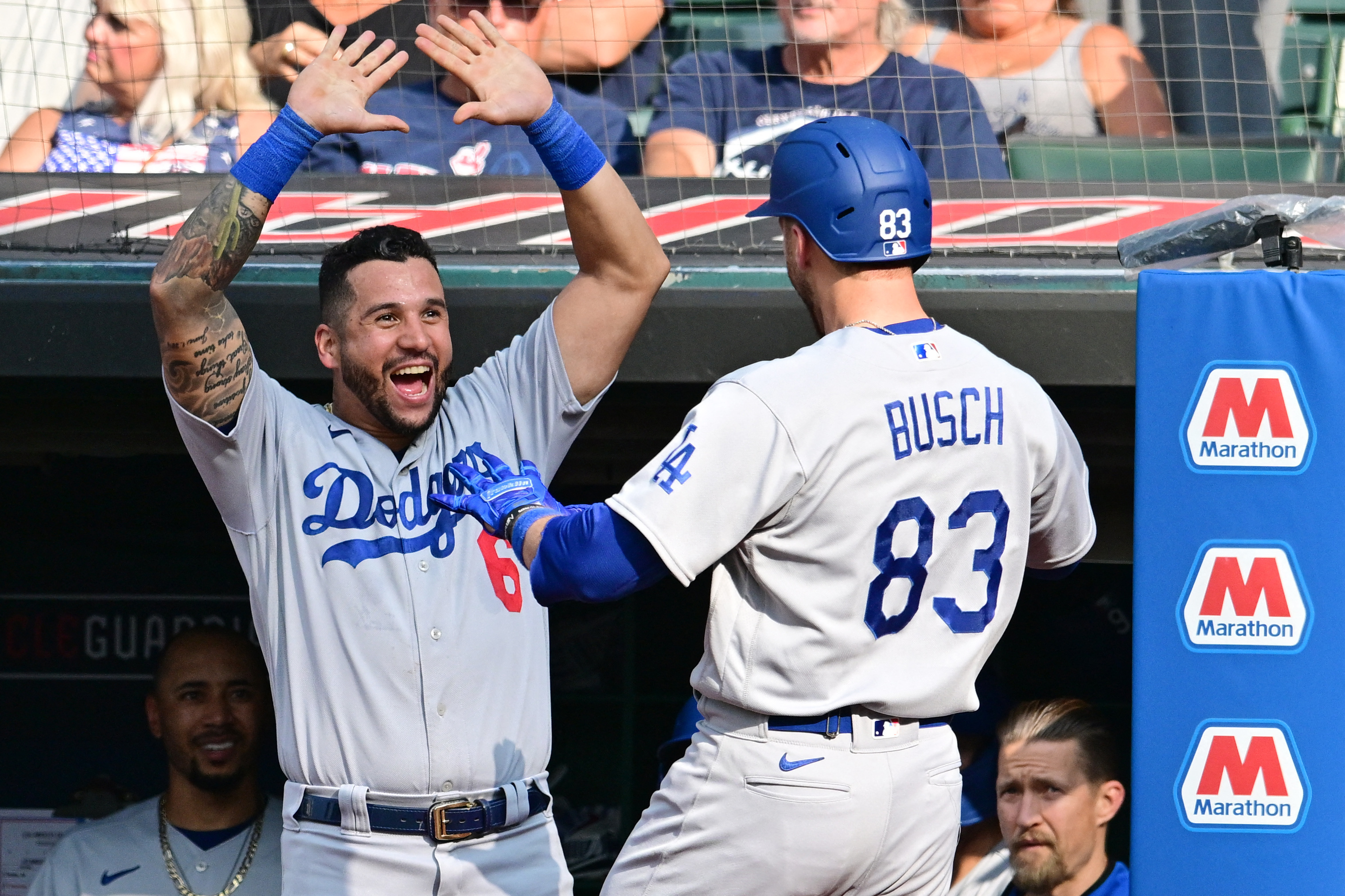 Dodgers use four-run fifth to complete doubleheader sweep vs. Guardians ...
