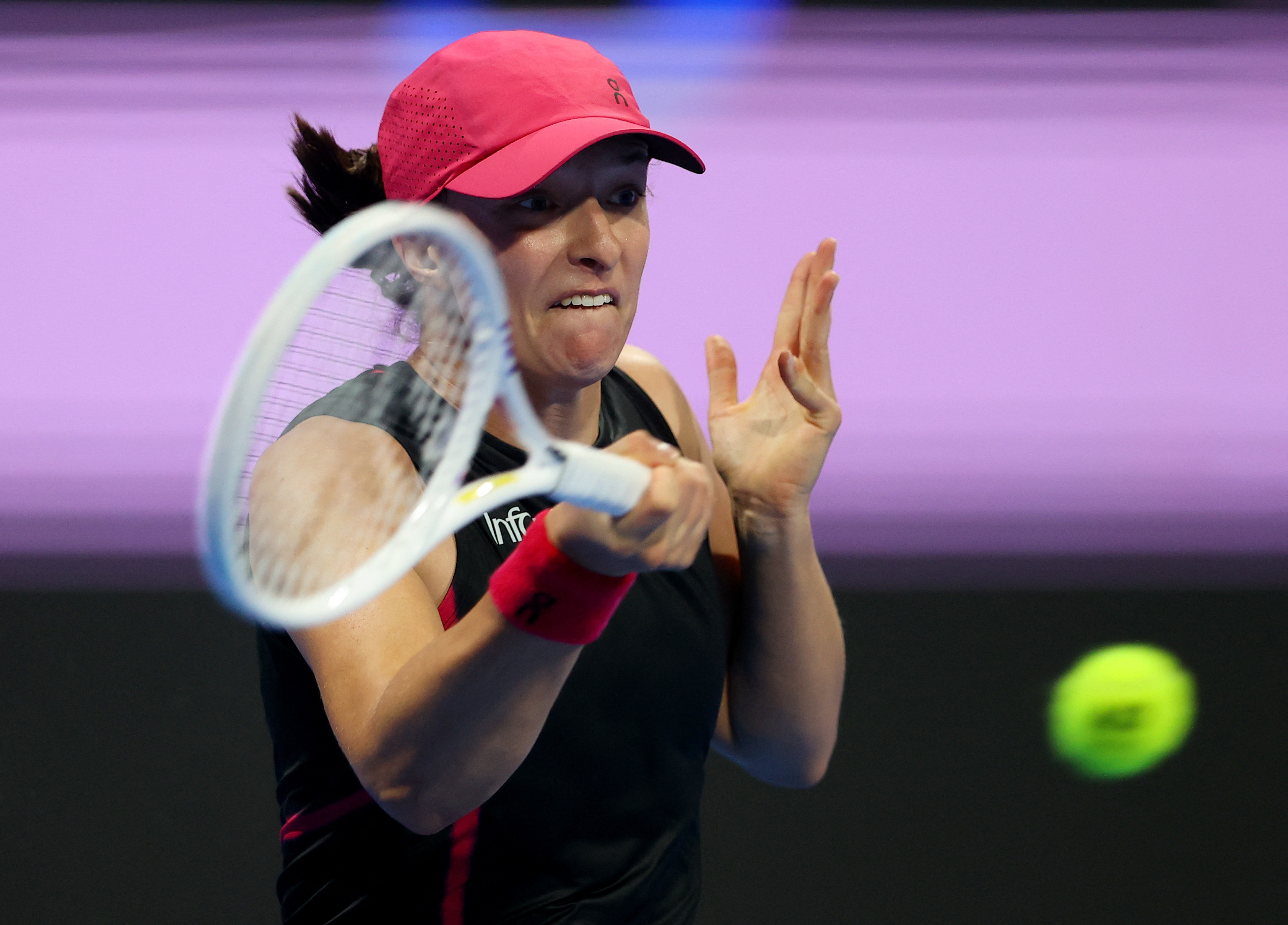 Powerful plays by Swiatek and Rybakina from the 2024 Doha final ...