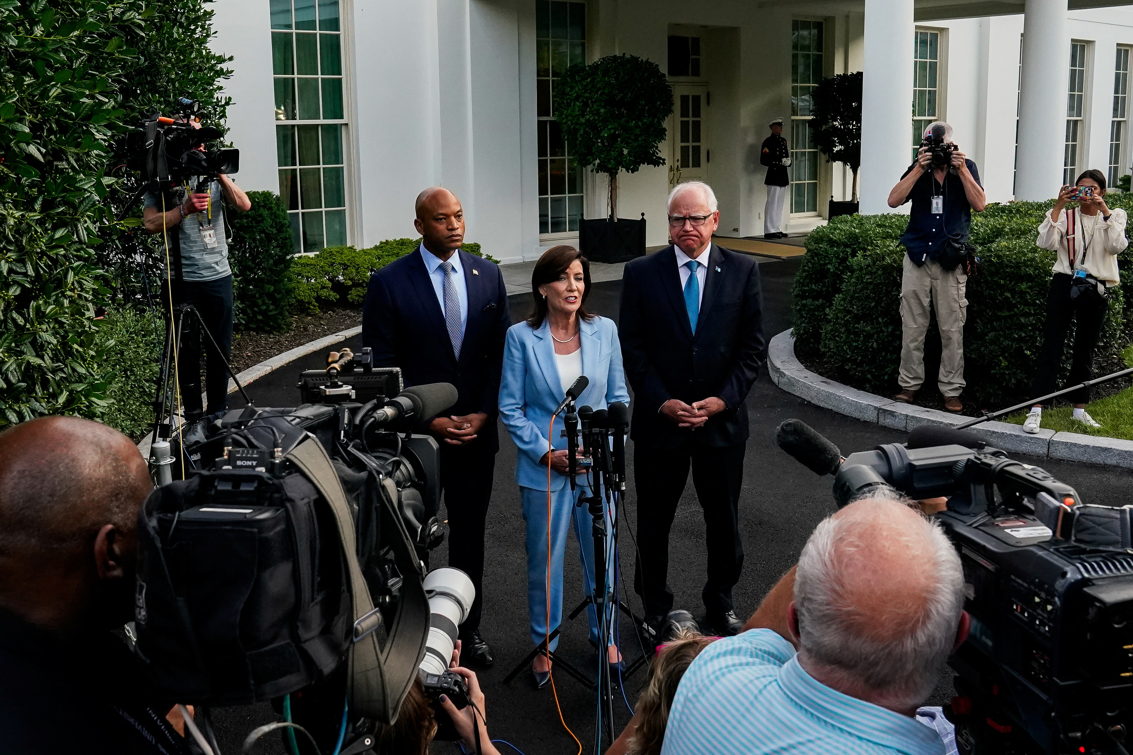 Democratic governors vow to stand with Biden after shaky debate ...