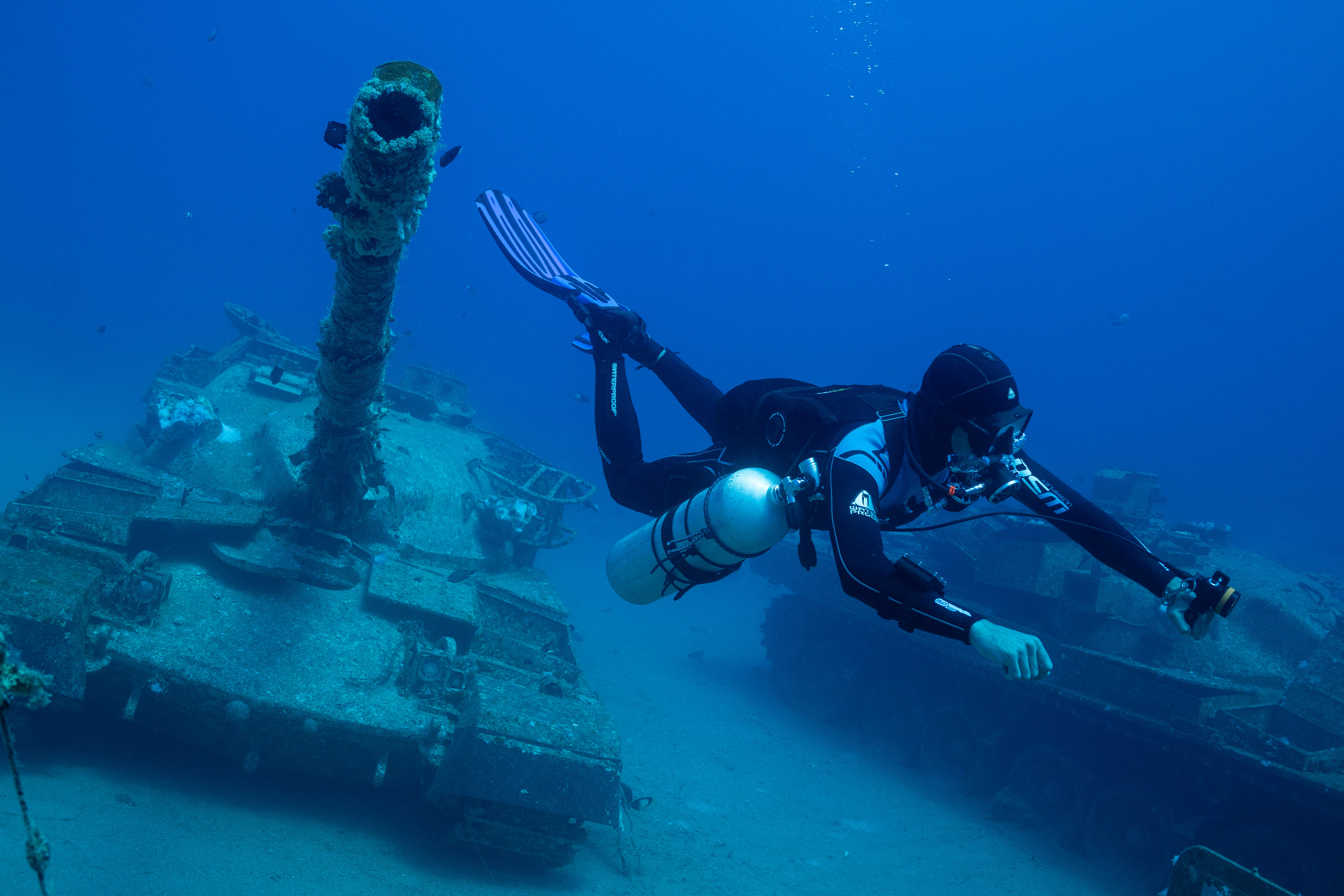 Fish and tanks at Jordan's underwater military museum - May 9, 2024 ...