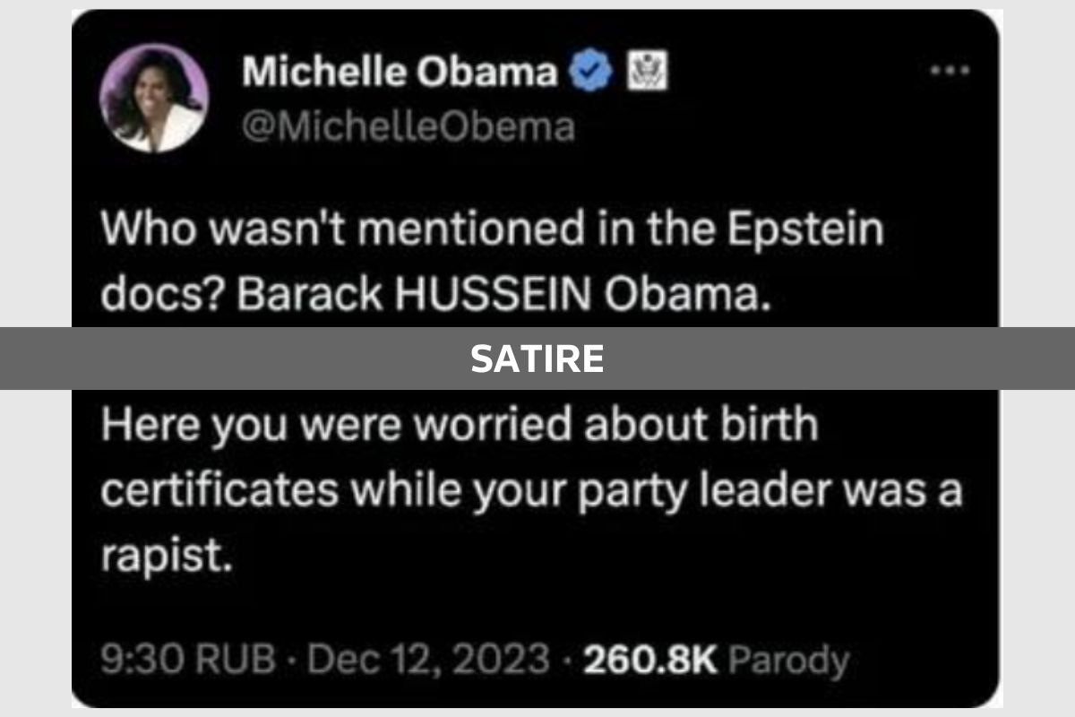 Fact Check: Michelle Obama post mentioning Jeffrey Epstein is fake ...