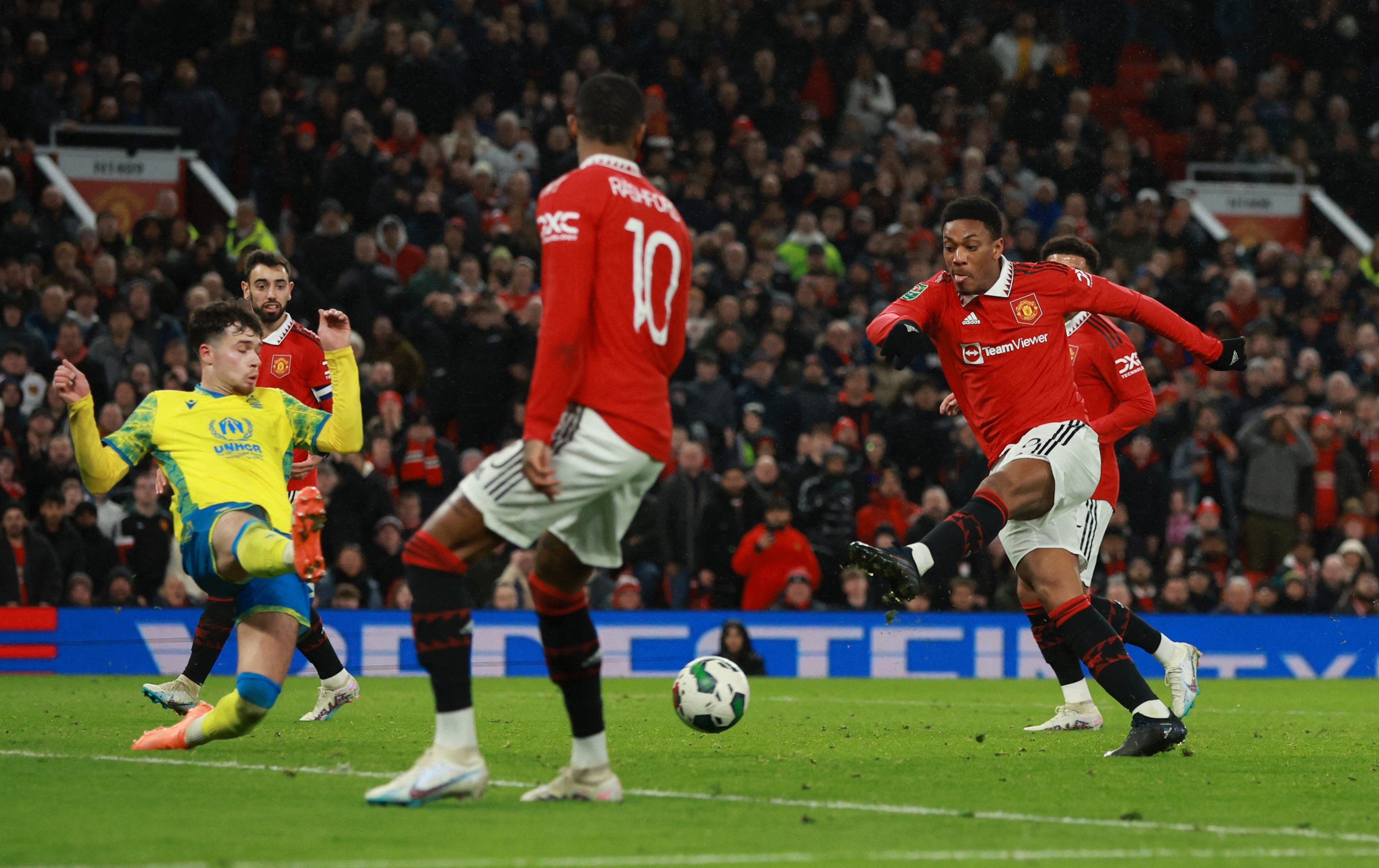 Martial, Fred strike as Man United ease past Forest into final | Reuters