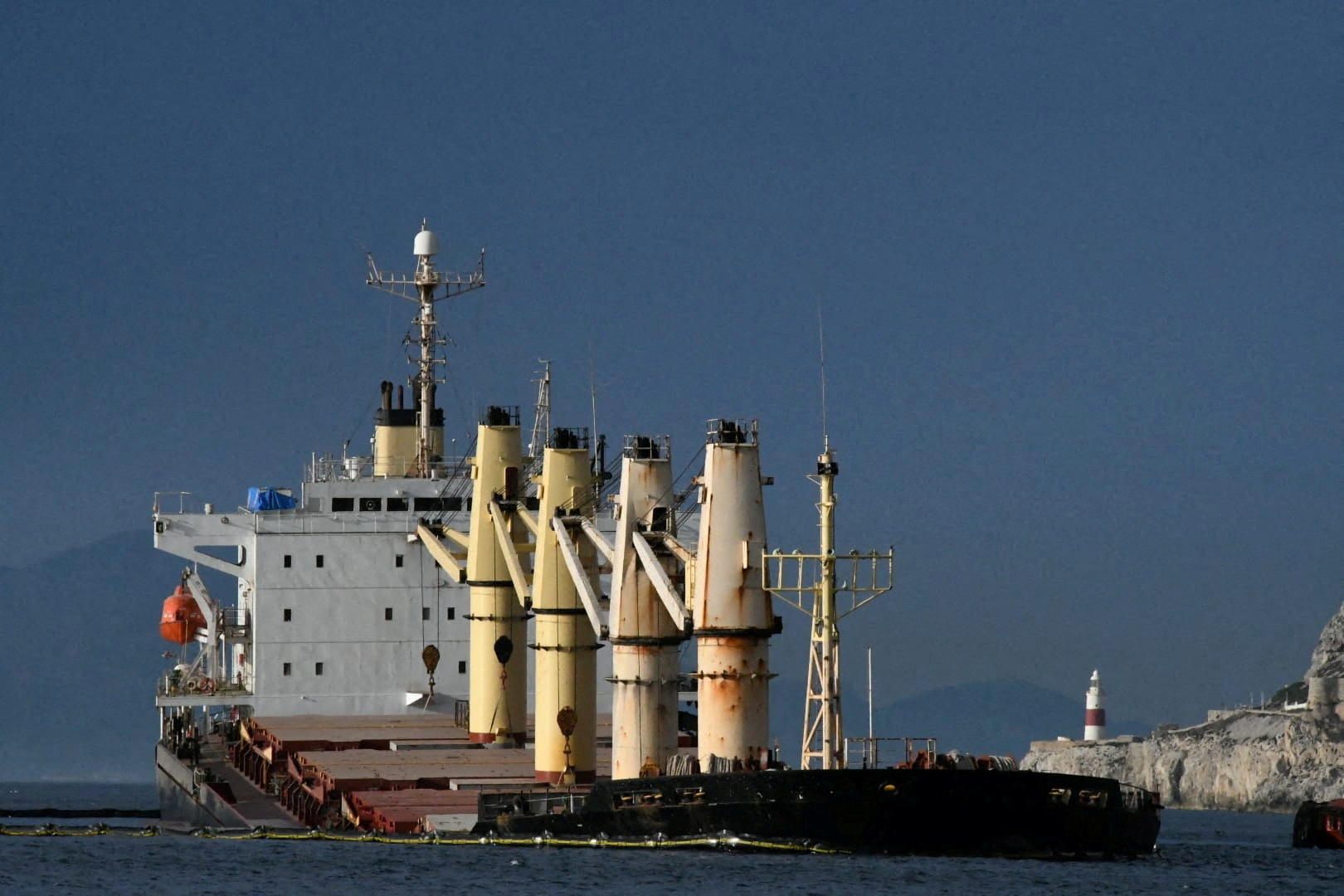 Oil leaking from bulk carrier off Gibraltar after tanker collision ...