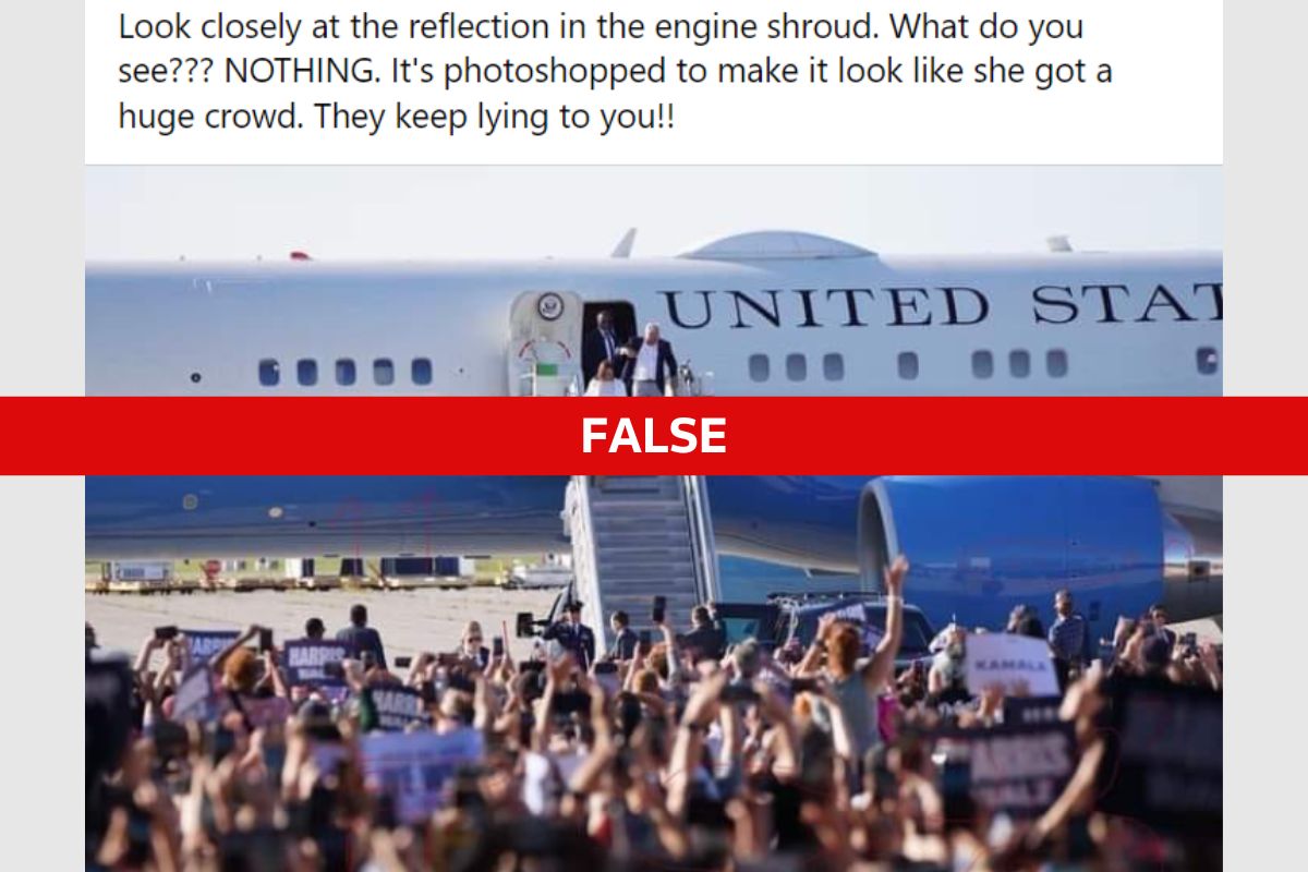 Fact Check: Plane reflection not proof of image manipulation at ...